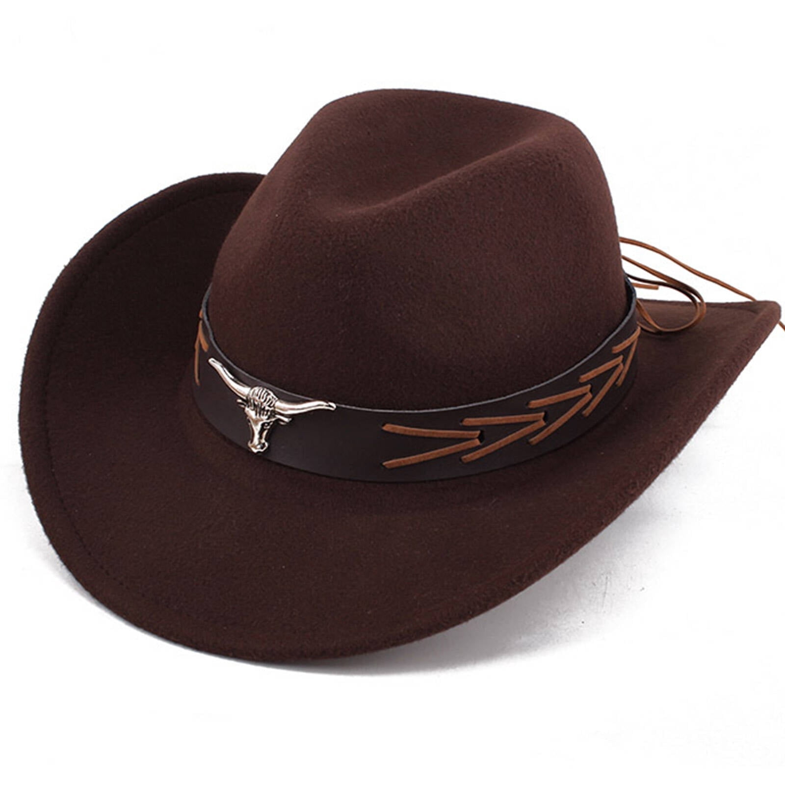 TELOLY Cowboy Hat,Stylish Wide-Brim Cowgirl Hat with Moisture-Wicking ...