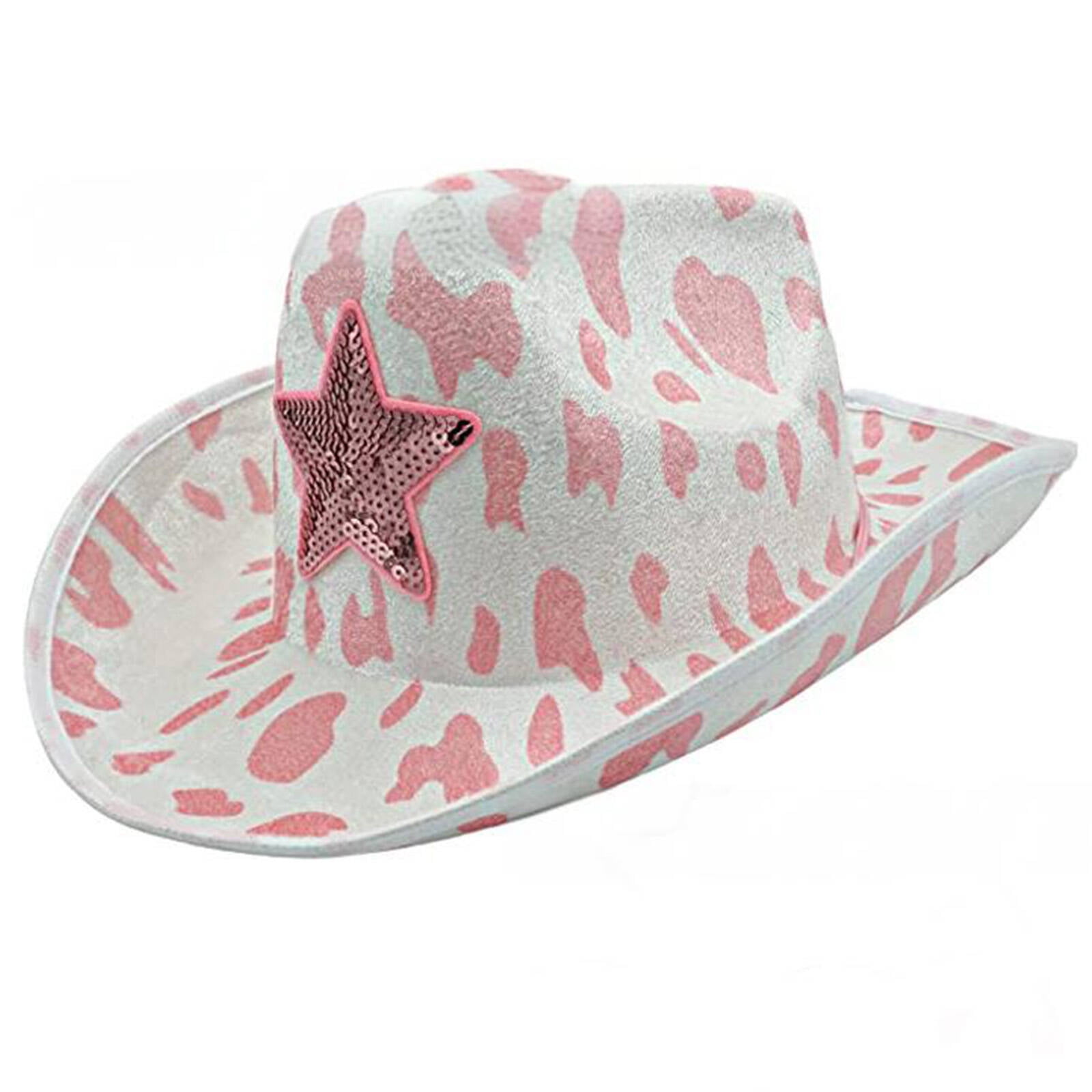 TELOLY Cowboy Hat,Unique Cow Print Cowgirl Hat,Wild Animal Design ...