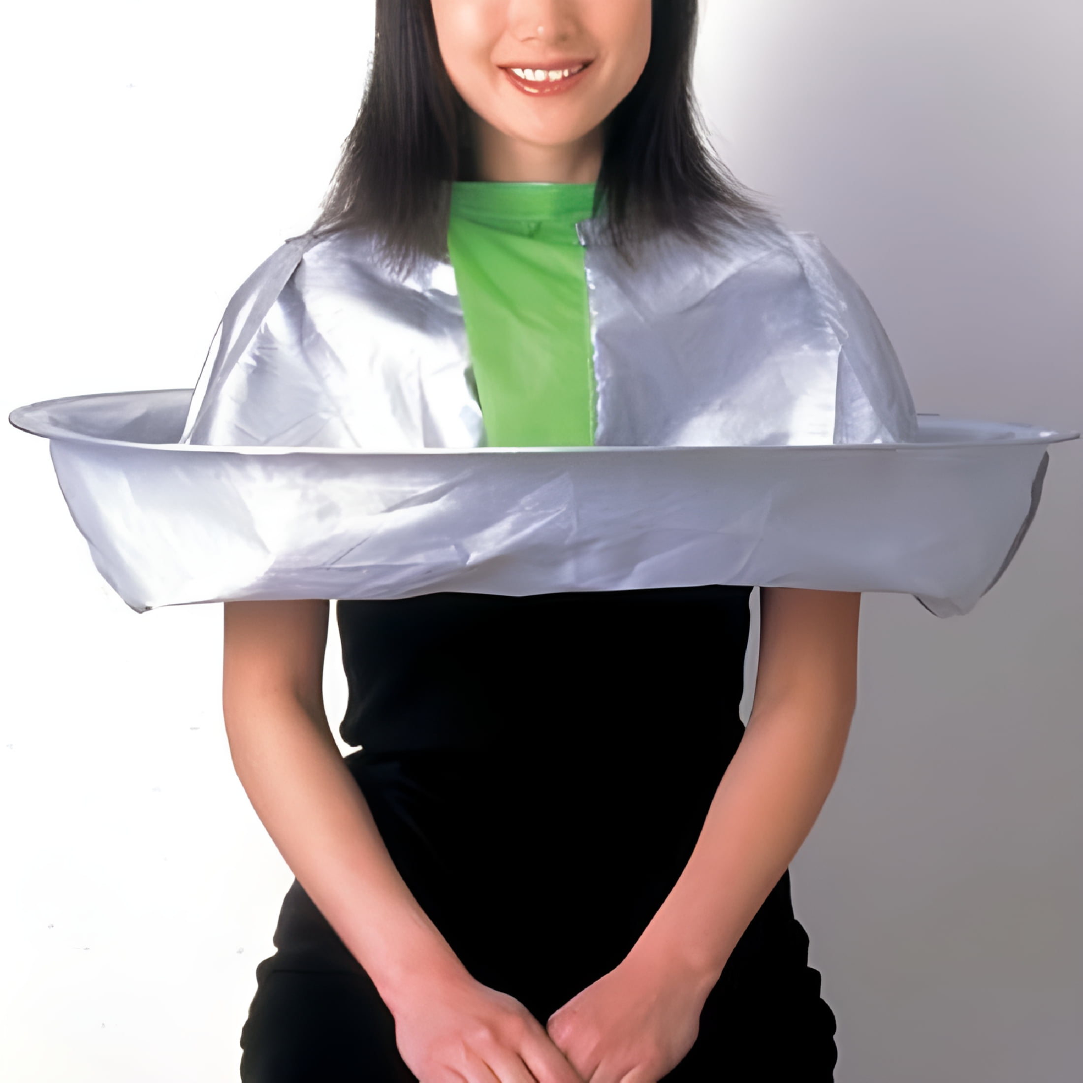 TELOLY Cutting Black Barber Cape Hairdressing Cloak Hair Salon Cape ...