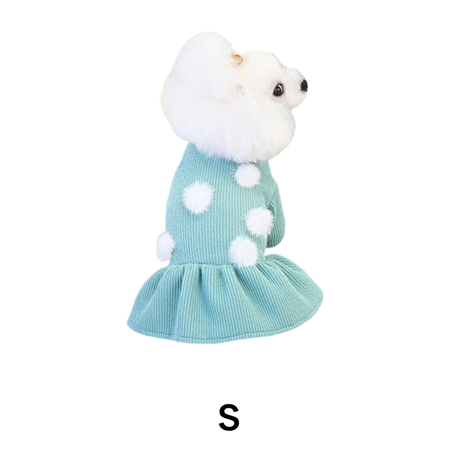 TELOLY Dog Clothes,Plush Back Insulation Dog Dress,Stretchy and ...