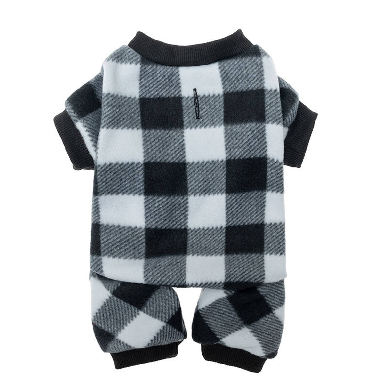 TELOLY Dog Clothes,Timeless Plaid Design Dog Sweatshirt,Four-Leg Design ...