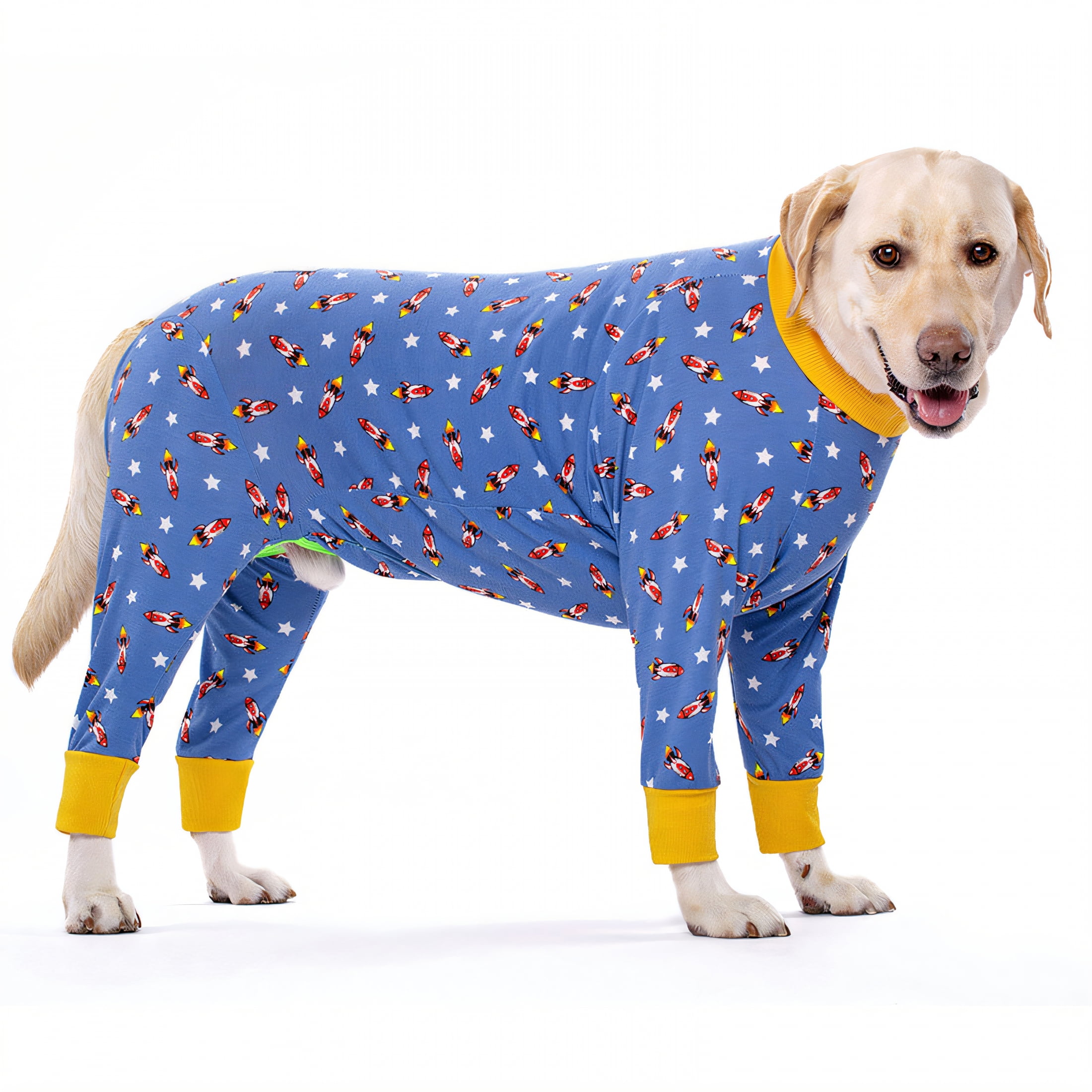 TELOLY Dog Clothes for Large Dogs,Easy Fit Pattern Dog Jacket,Medium ...