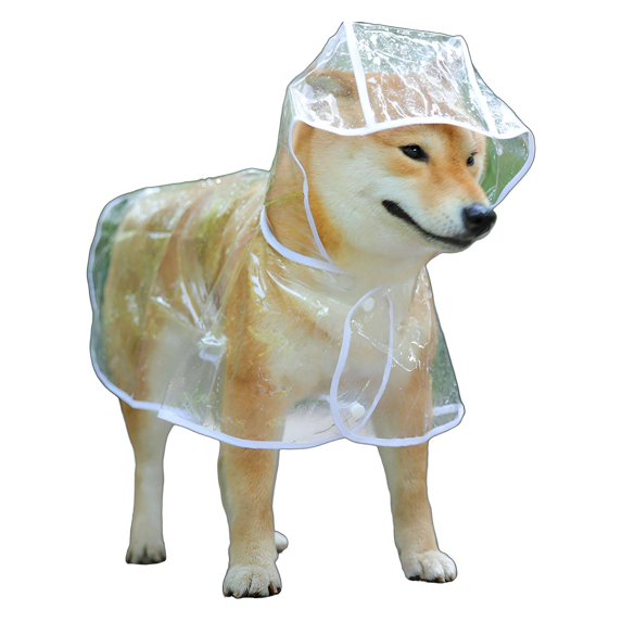 TELOLY Dog Raincoat,Adjustable Belly Buttons Dog Rain Jacket ...