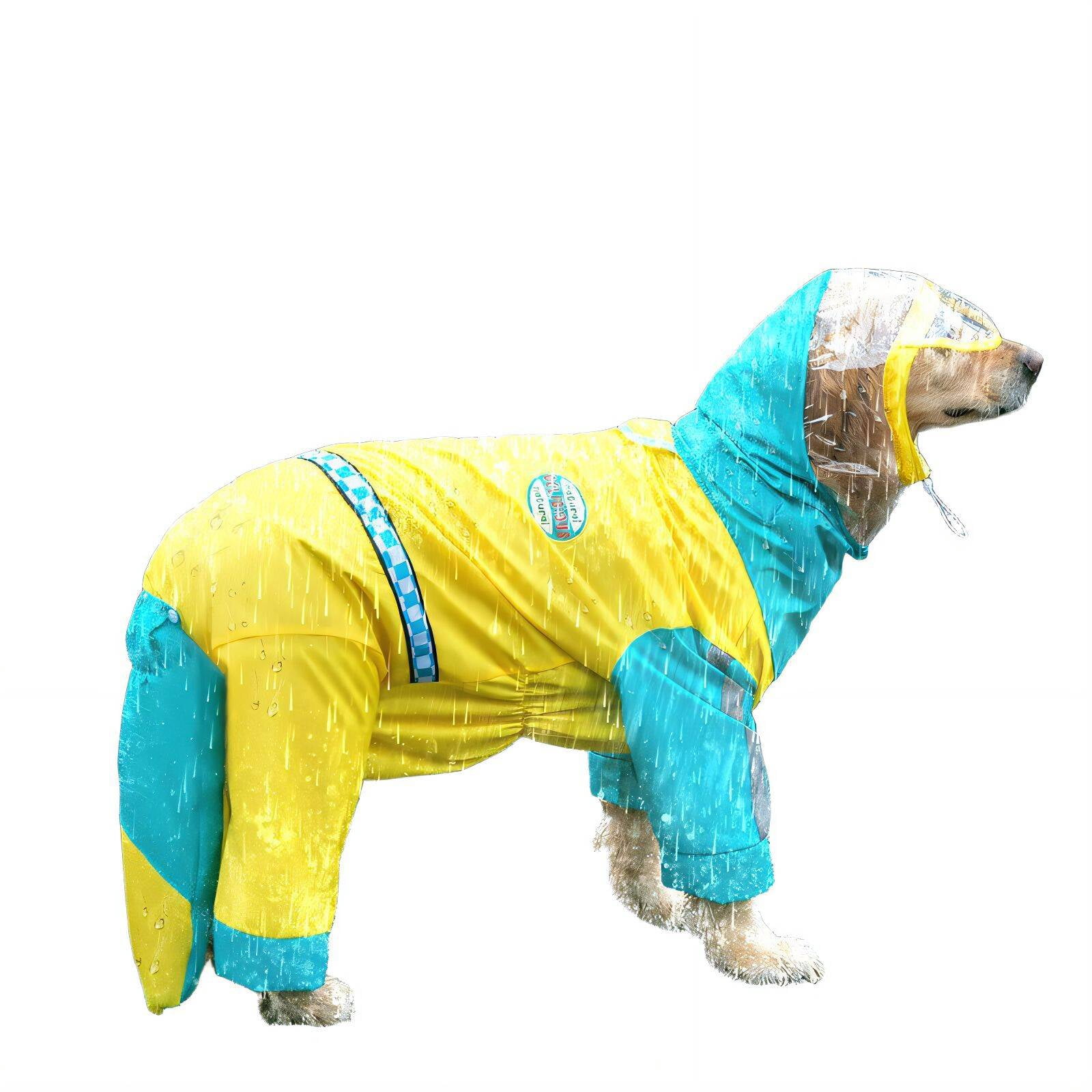 TELOLY Dog Raincoat,Full Tail Protection Dog Jackets for Small Dogs ...