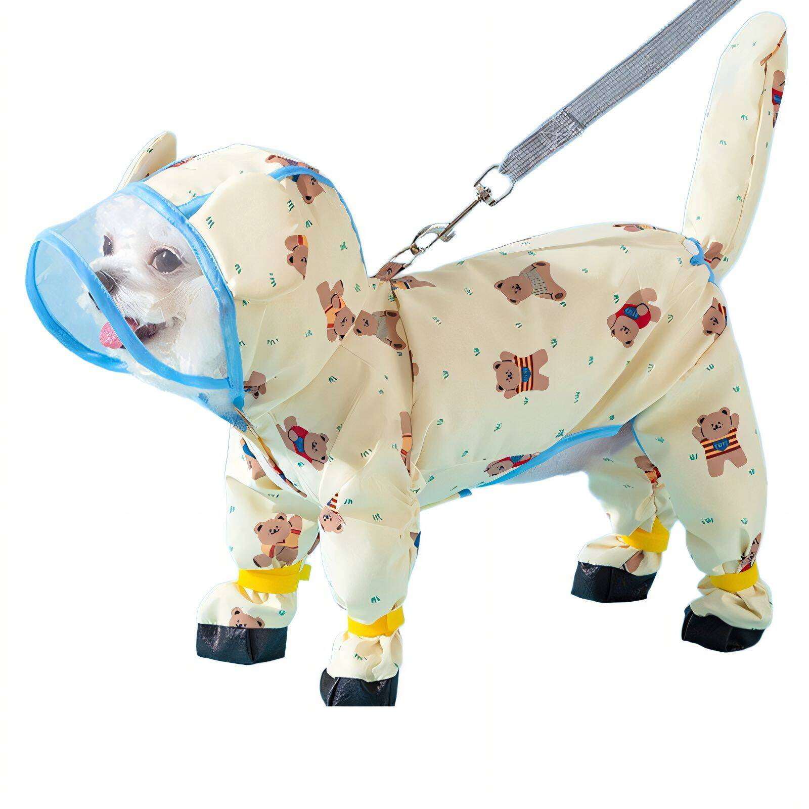 TELOLY Dog Raincoat,Full Vision Protection Dog Rain Coat,Reflective ...