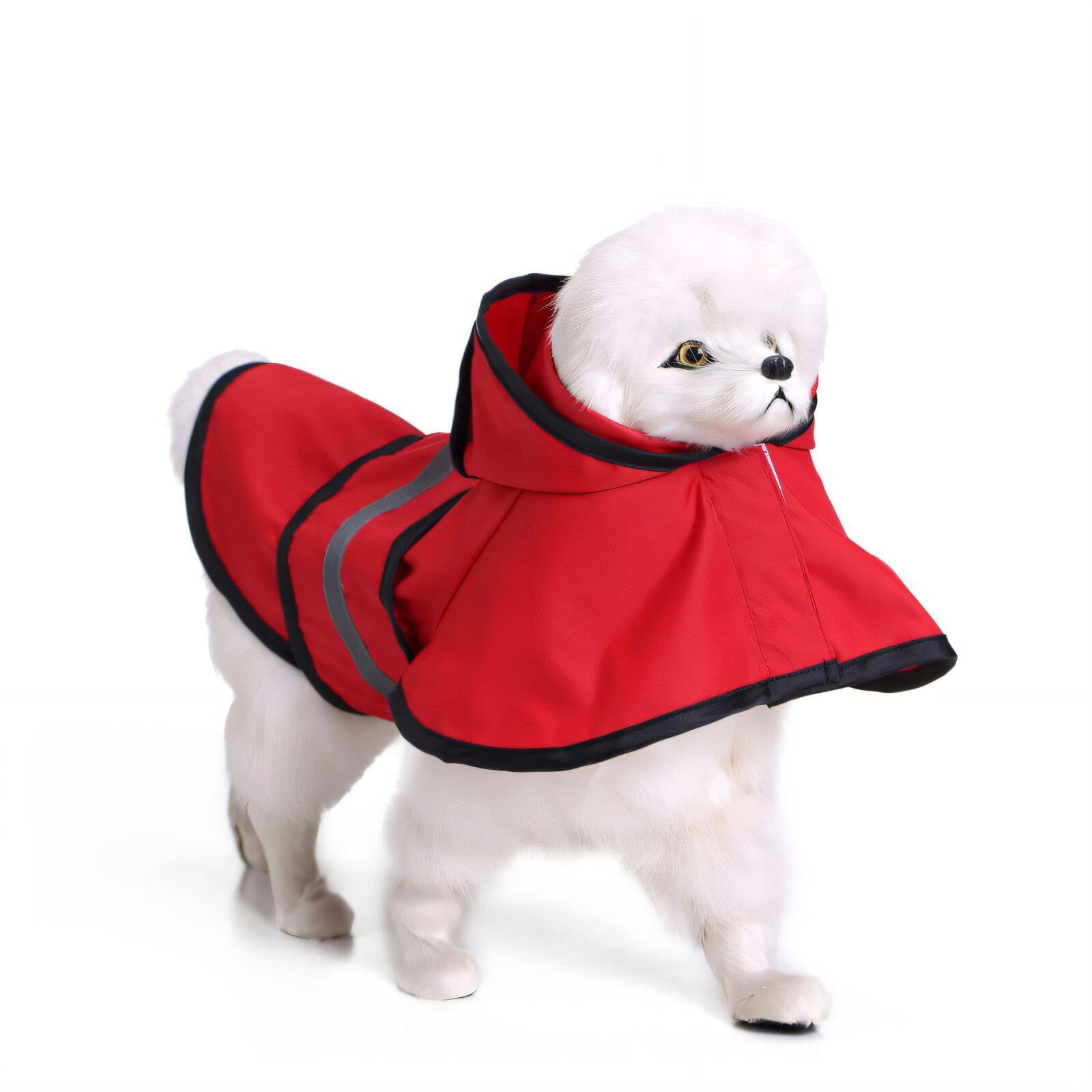 TELOLY Dog Raincoat,Waterproof Hood Dog Rain Jacket,Full Coverage ...