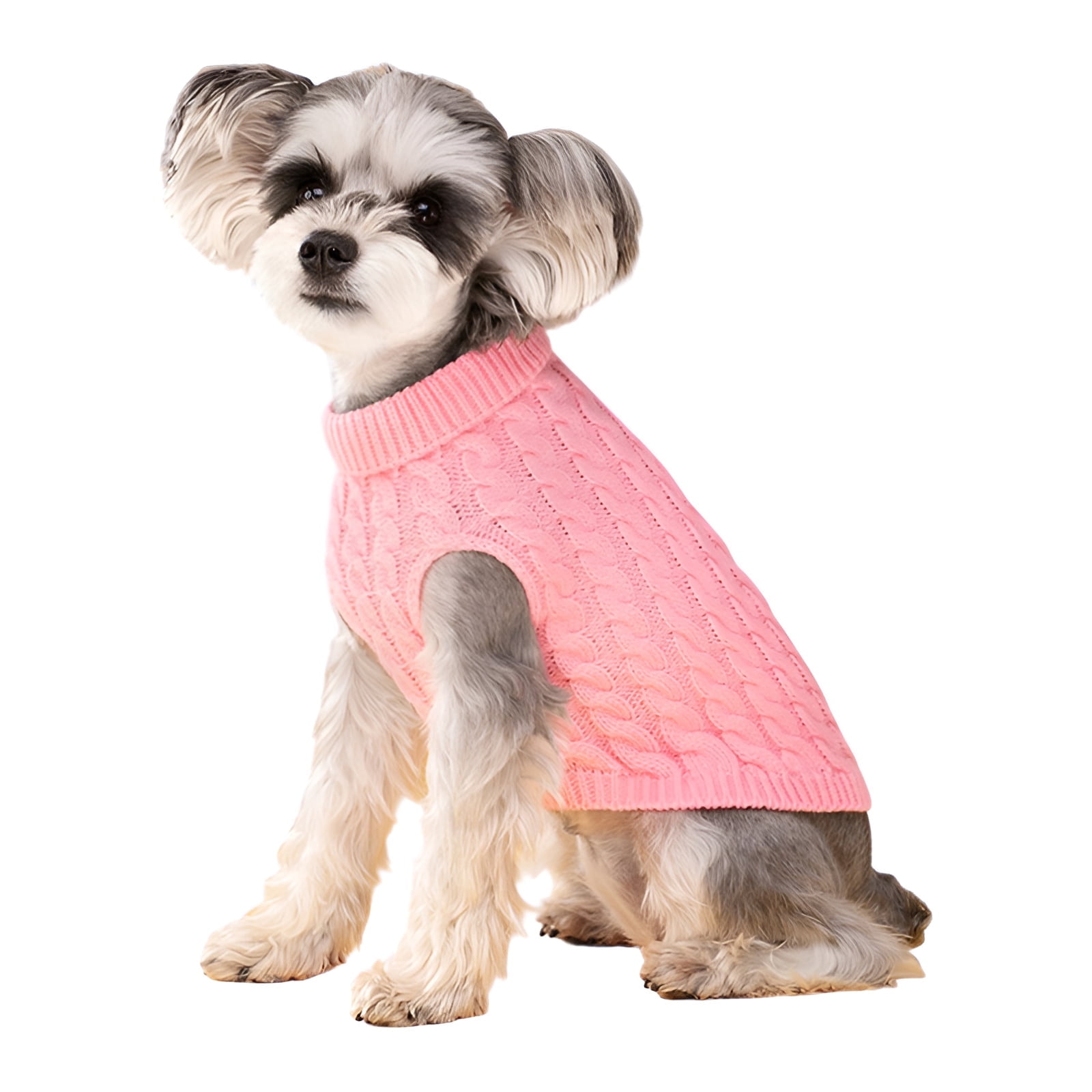TELOLY 1Pcs Dog Sweater,Yarn Dog Sweater,Girl Dog Clothes,Pink,S ...