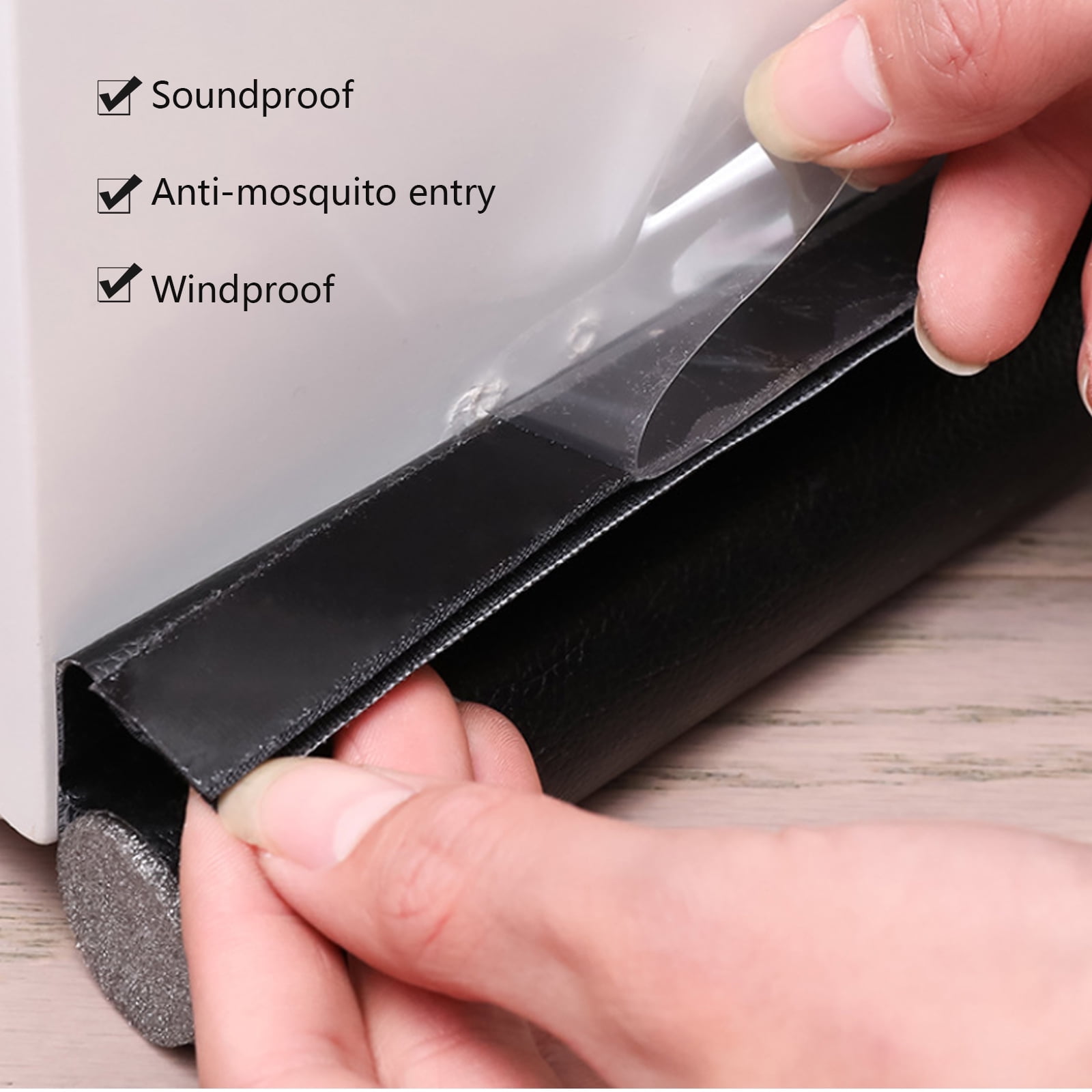 TELOLY Under Door Seal,One Sided Foam Bottom Door Seal Strip, Self ...