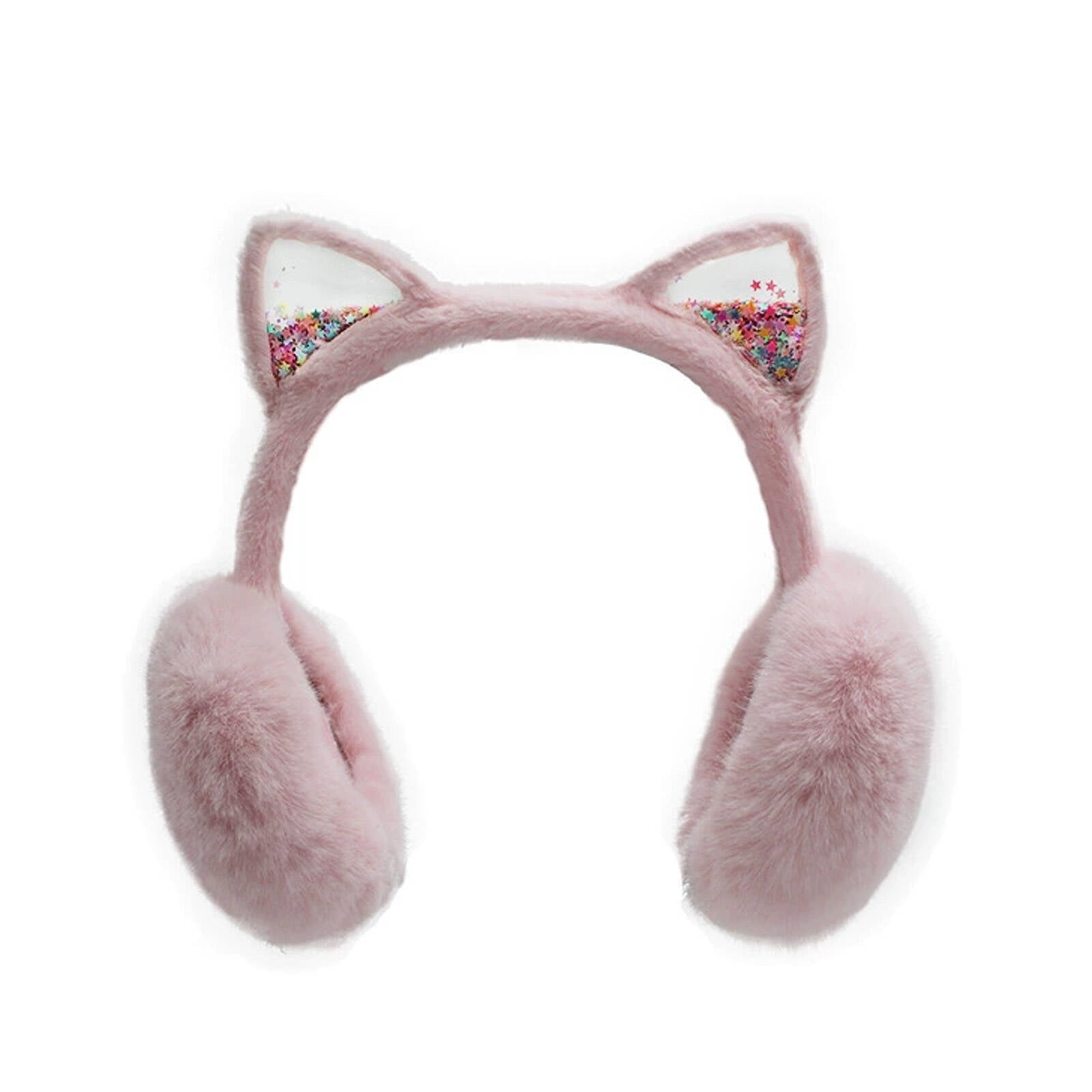 TELOLY Ear Muff,Cute Cat Ear Design Earmuffs,Fleece-Lined for Warmth ...