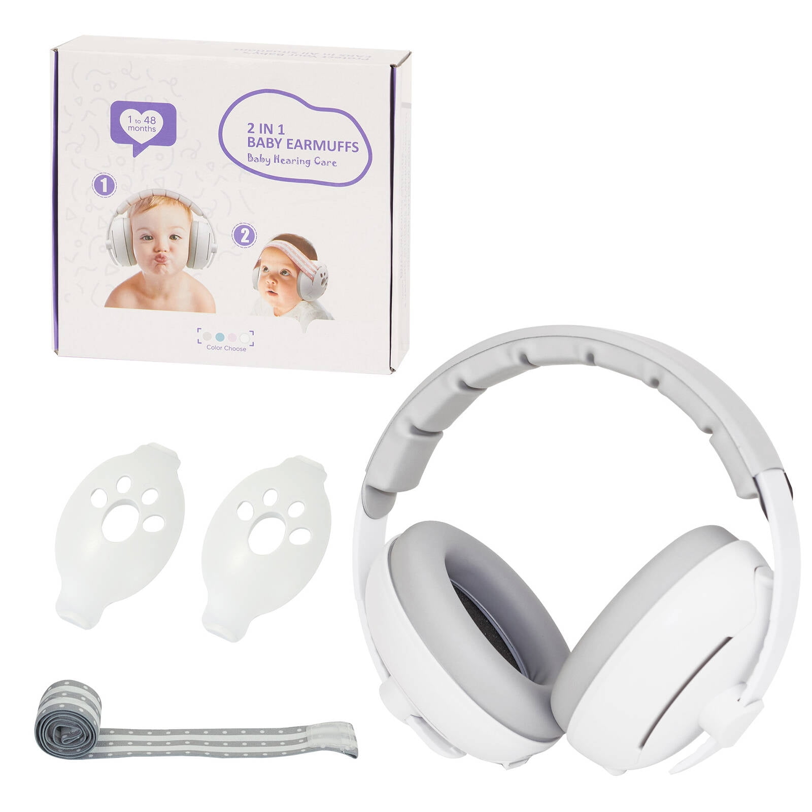 TELOLY Ear Muffs for Noise Reduction,Baby Comfort Earmuffs,Headband ...