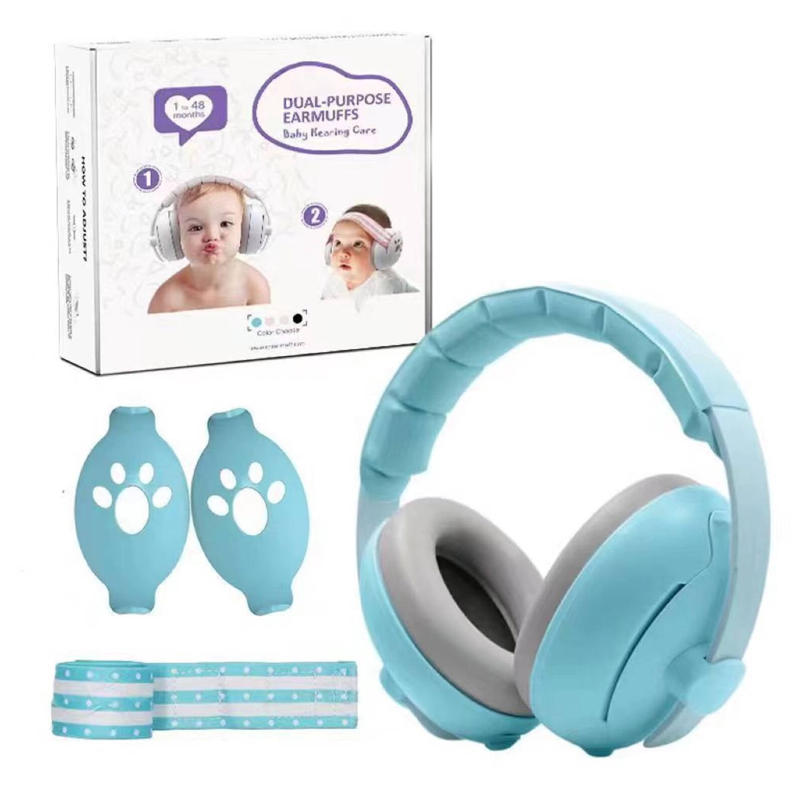 TELOLY Ear Muffs for Noise Reduction,Efficient Sound Isolation Earmuffs ...
