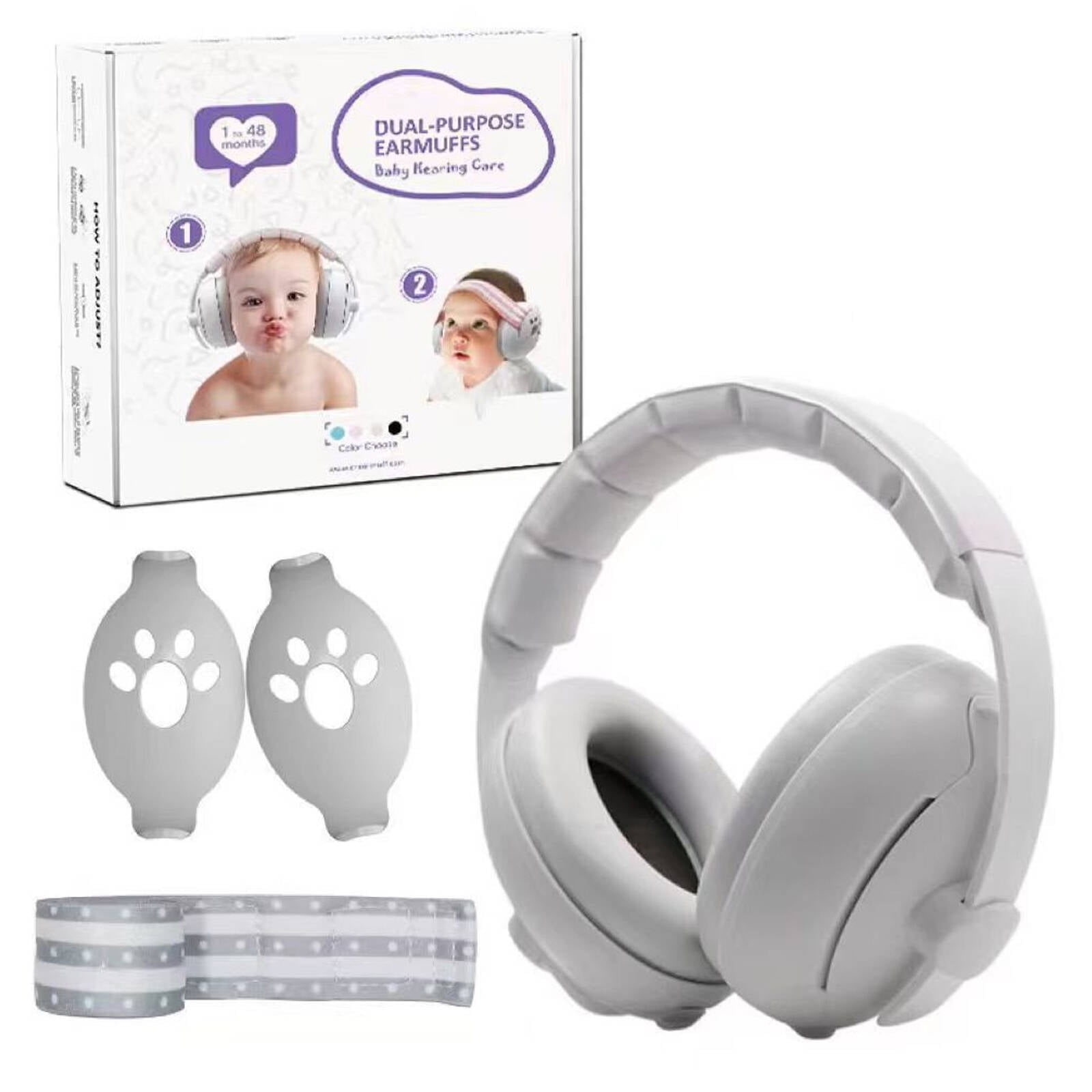 TELOLY Ear Muffs for Noise Reduction,Soft and Adorable Earmuffs ...