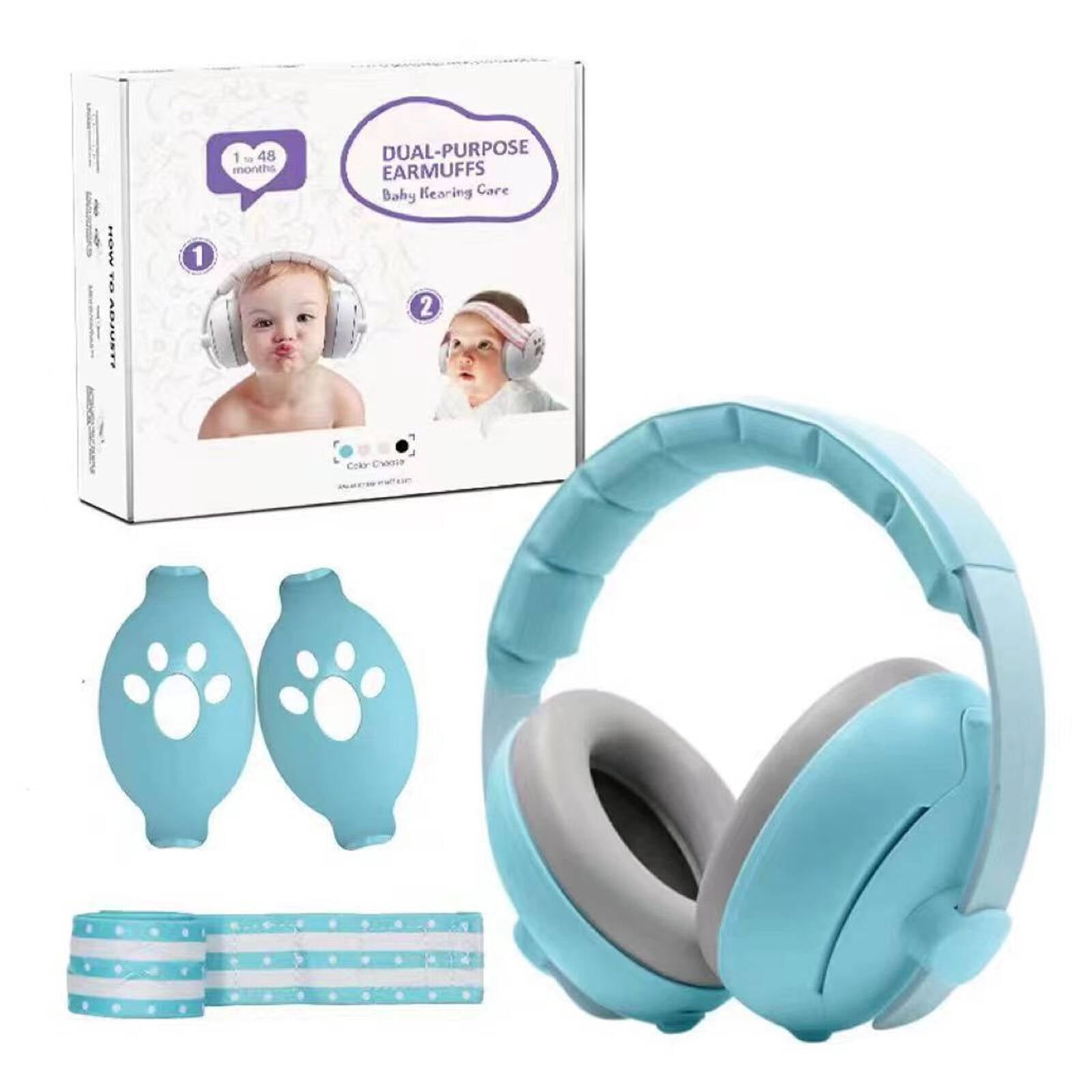 TELOLY Ear Muffs for Noise Reduction,Stereo Sound Effect Earmuffs ...