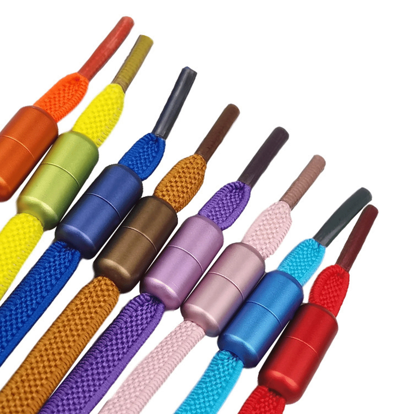 TELOLY Elastic Shoe Laces Clasps Aluminum Material No Tie Shoelaces for ...