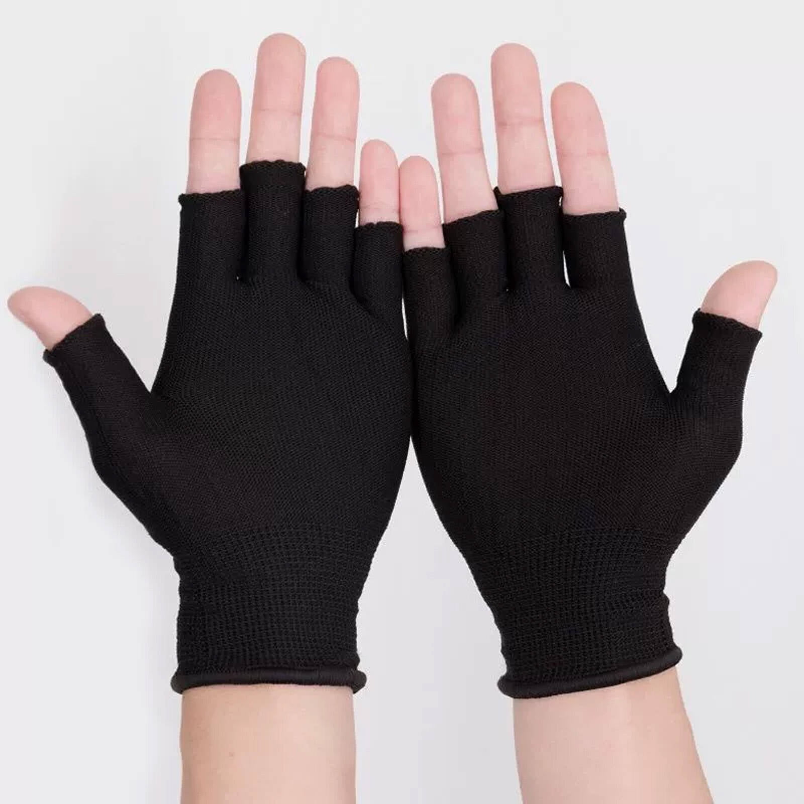 TELOLY Fingerless Gloves Lightweight Design Fingerless Gloves Men ...