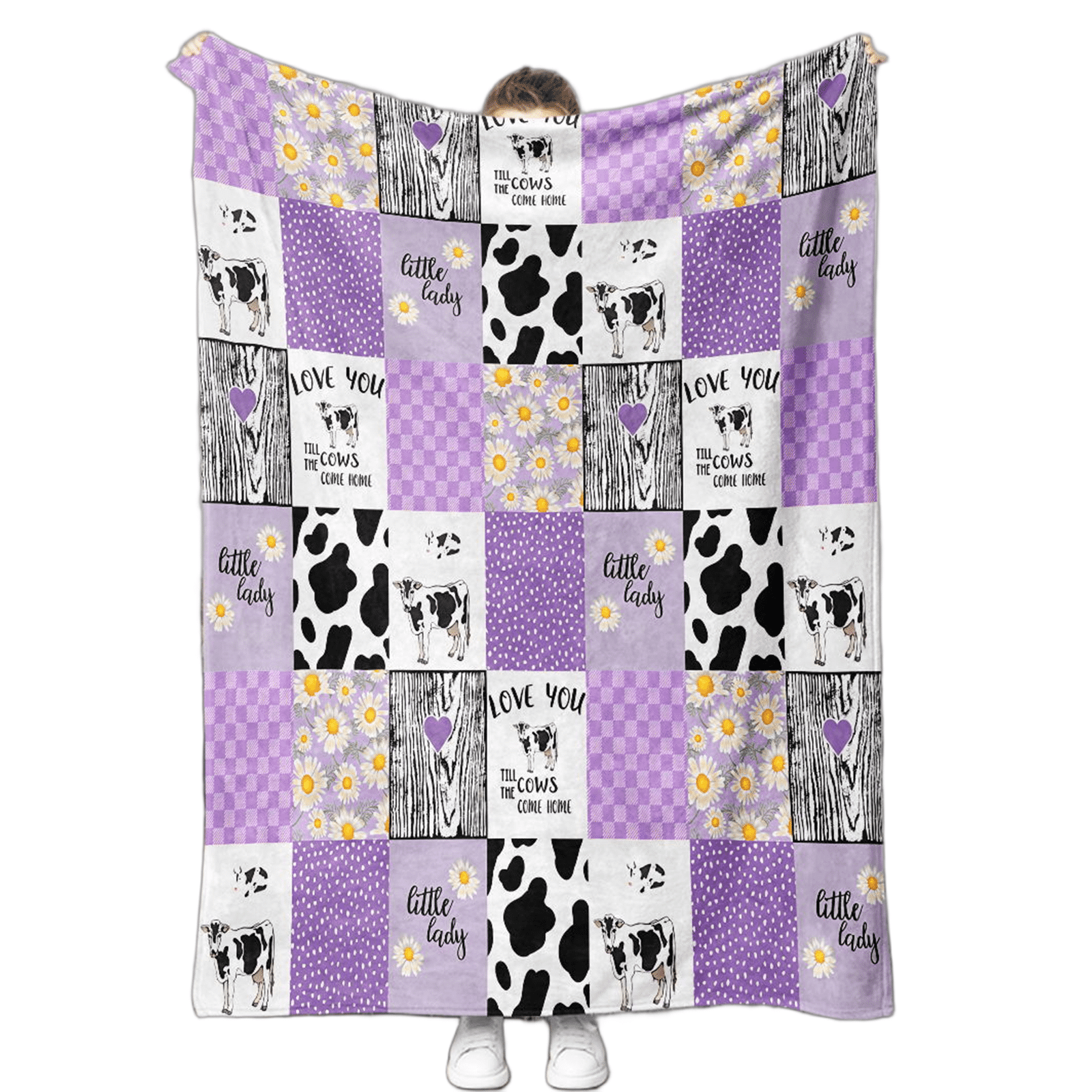 TELOLY Fluffy Blanket Stylish Fit Throw Blankets for Bed Quick Drying ...