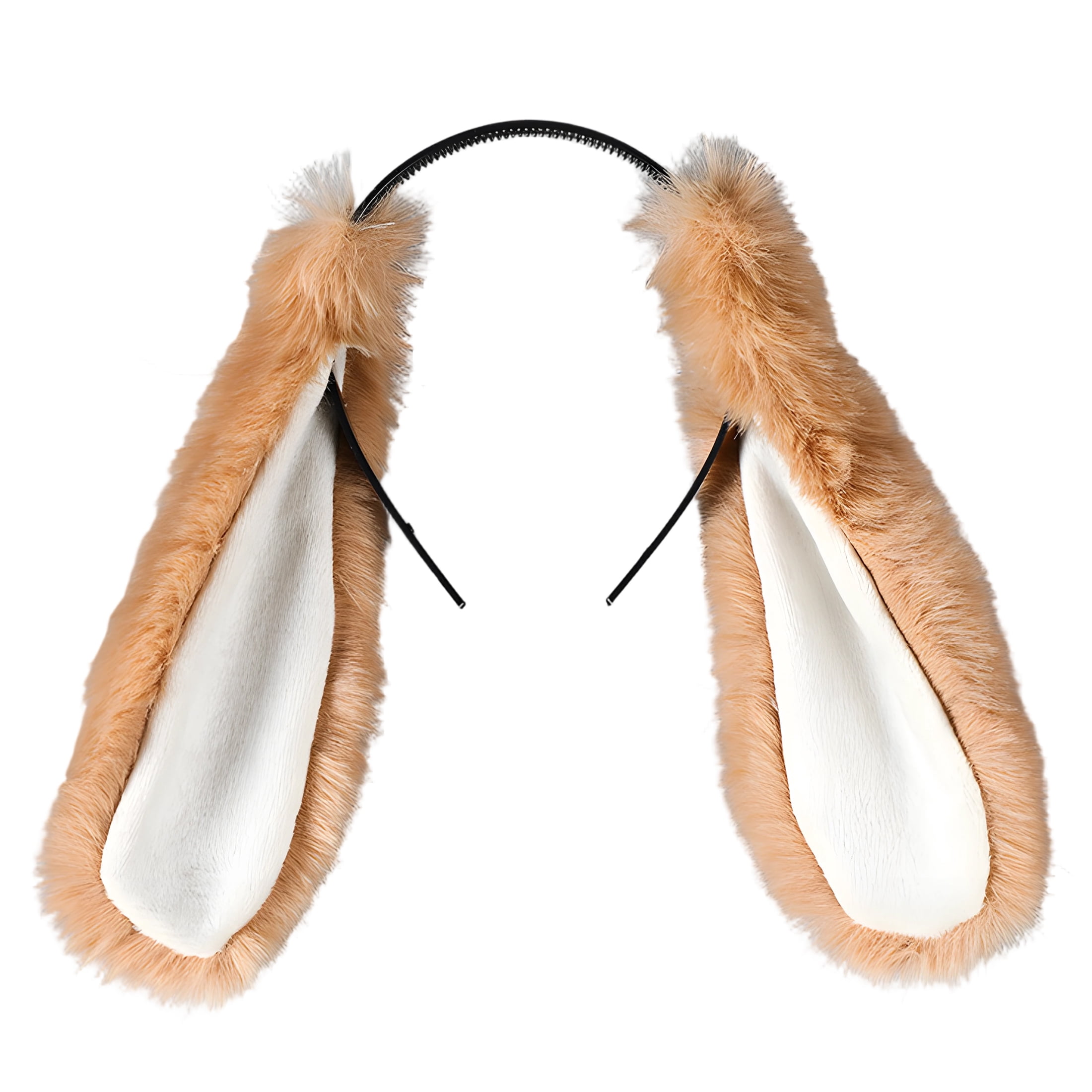 TELOLY Furry Head,Simulated Plush Bunny Ears,Metal Furry Headband,Fuzzy ...