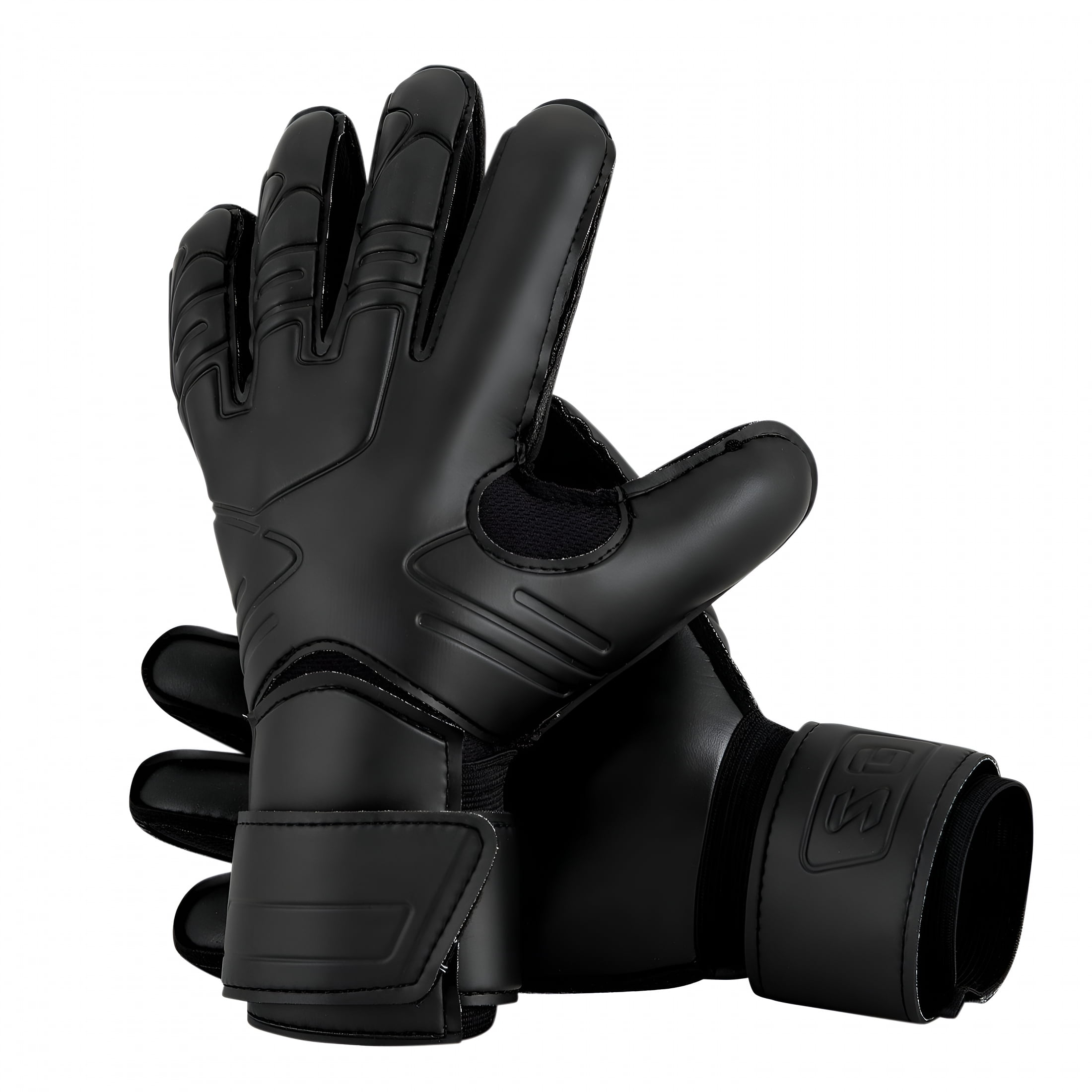 TELOLY Goalkeeper Gloves Finger Protection Thicken Latex Soccer ...