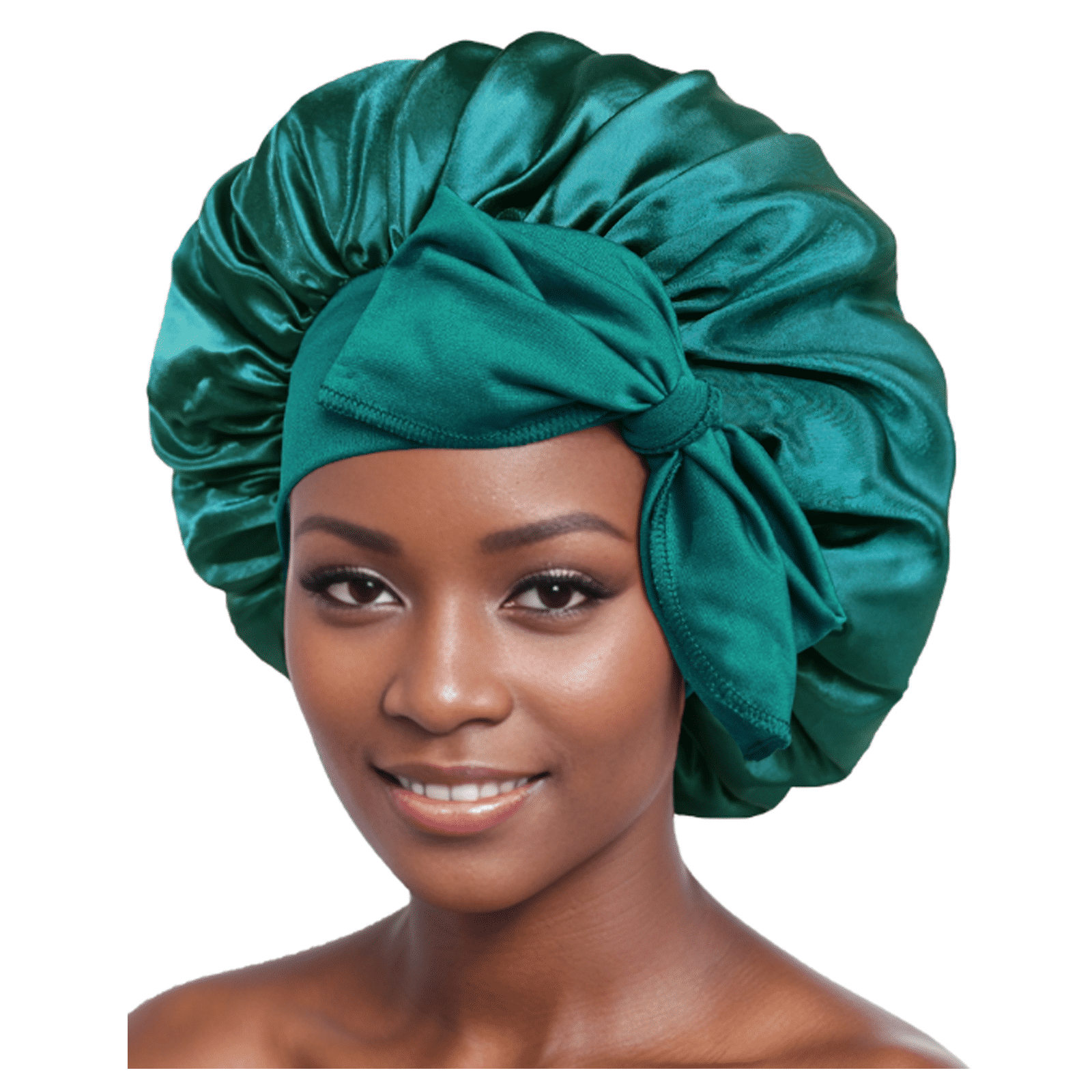 TELOLY Hair Bonnet Chemical Fiber Hood Ribbon Bonnet for Sleeping,Ha ...