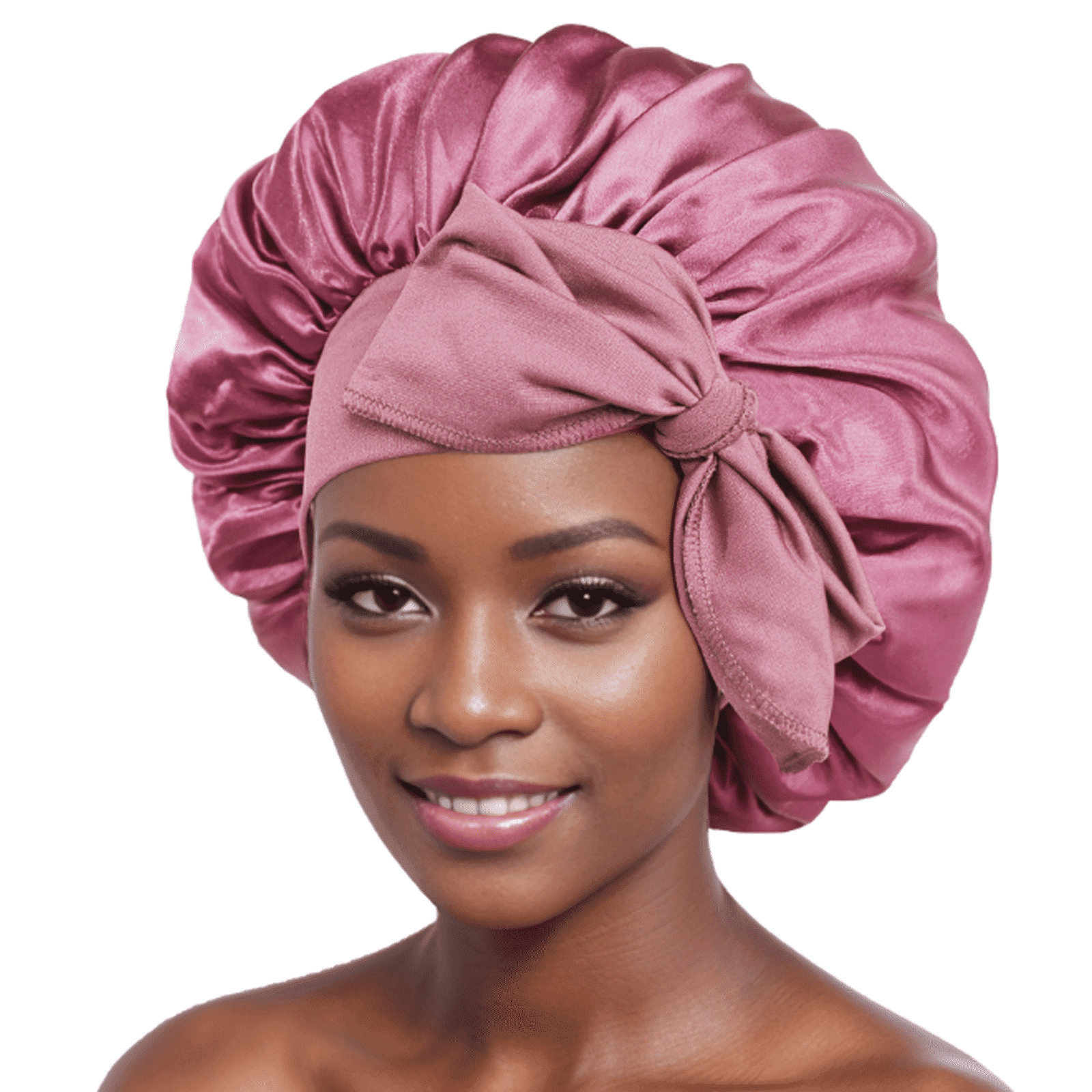 TELOLY Hair Bonnet Chemical Fiber Hood Ribbon Bonnet for Sleeping,Skin ...