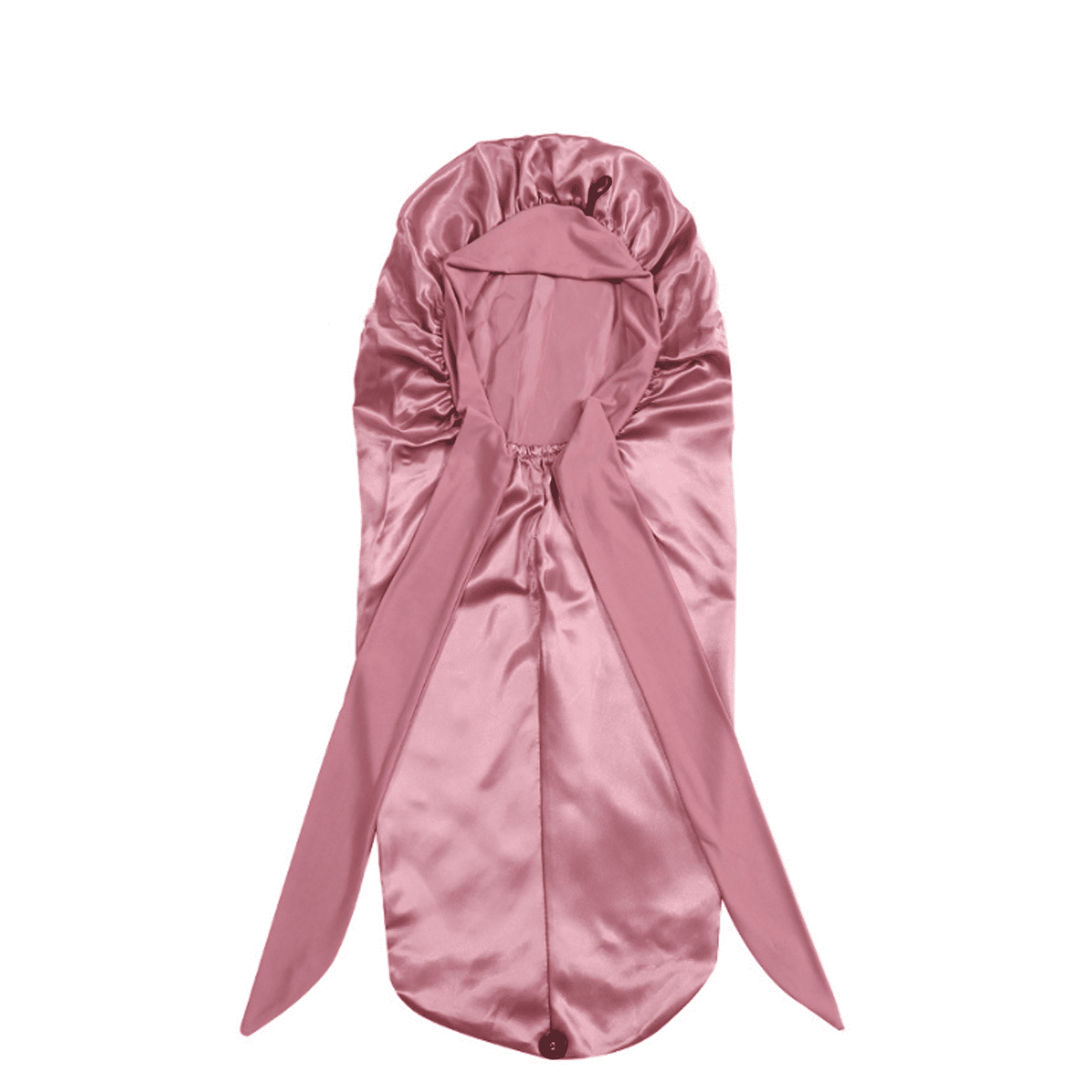 TELOLY Hair Bonnet Long Tube Hood Satin Bonnet for Sleeping,Rose Gold ...