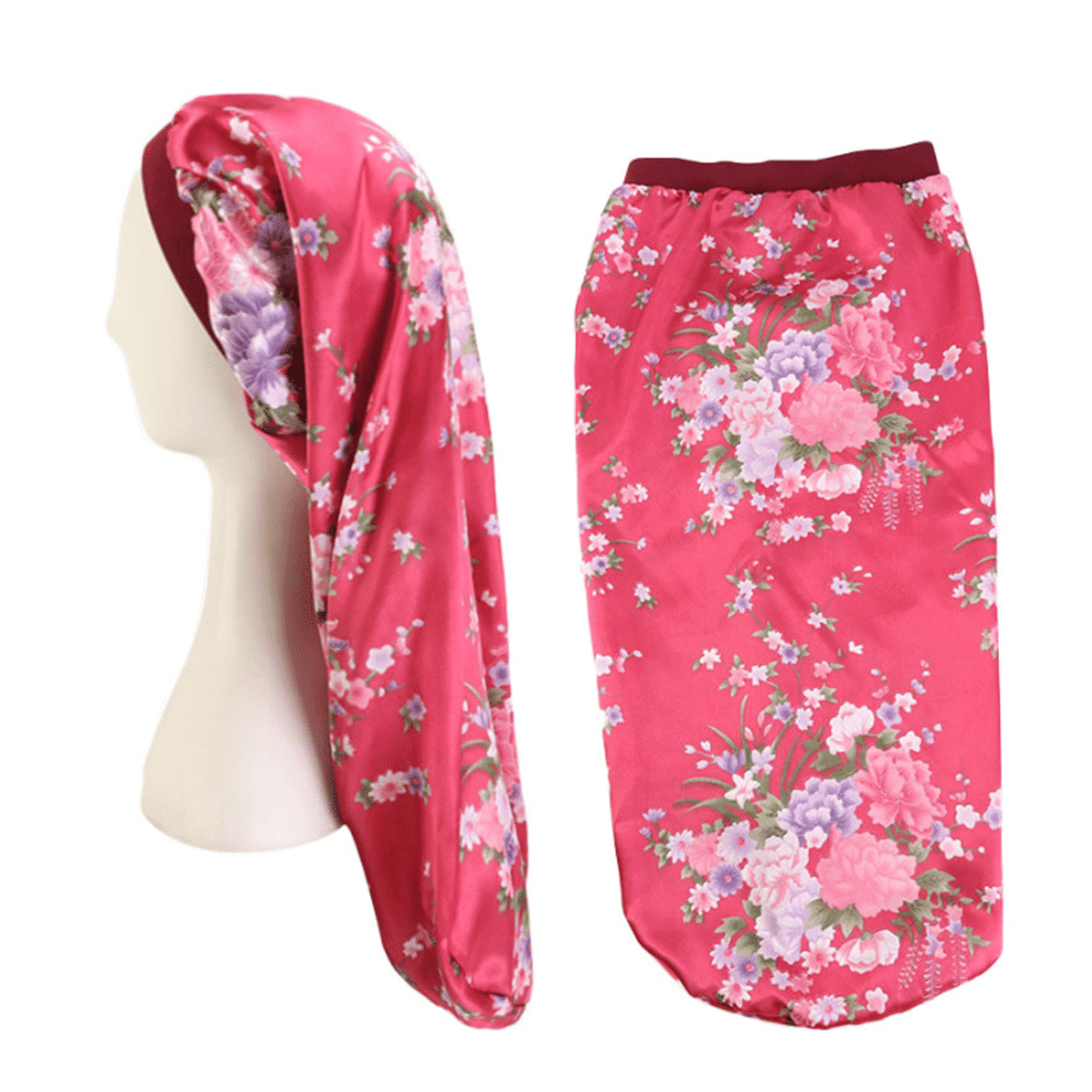 TELOLY Hair Bonnet Summer Hood Long Tube Bonnet for Sleeping,Style 1 ...