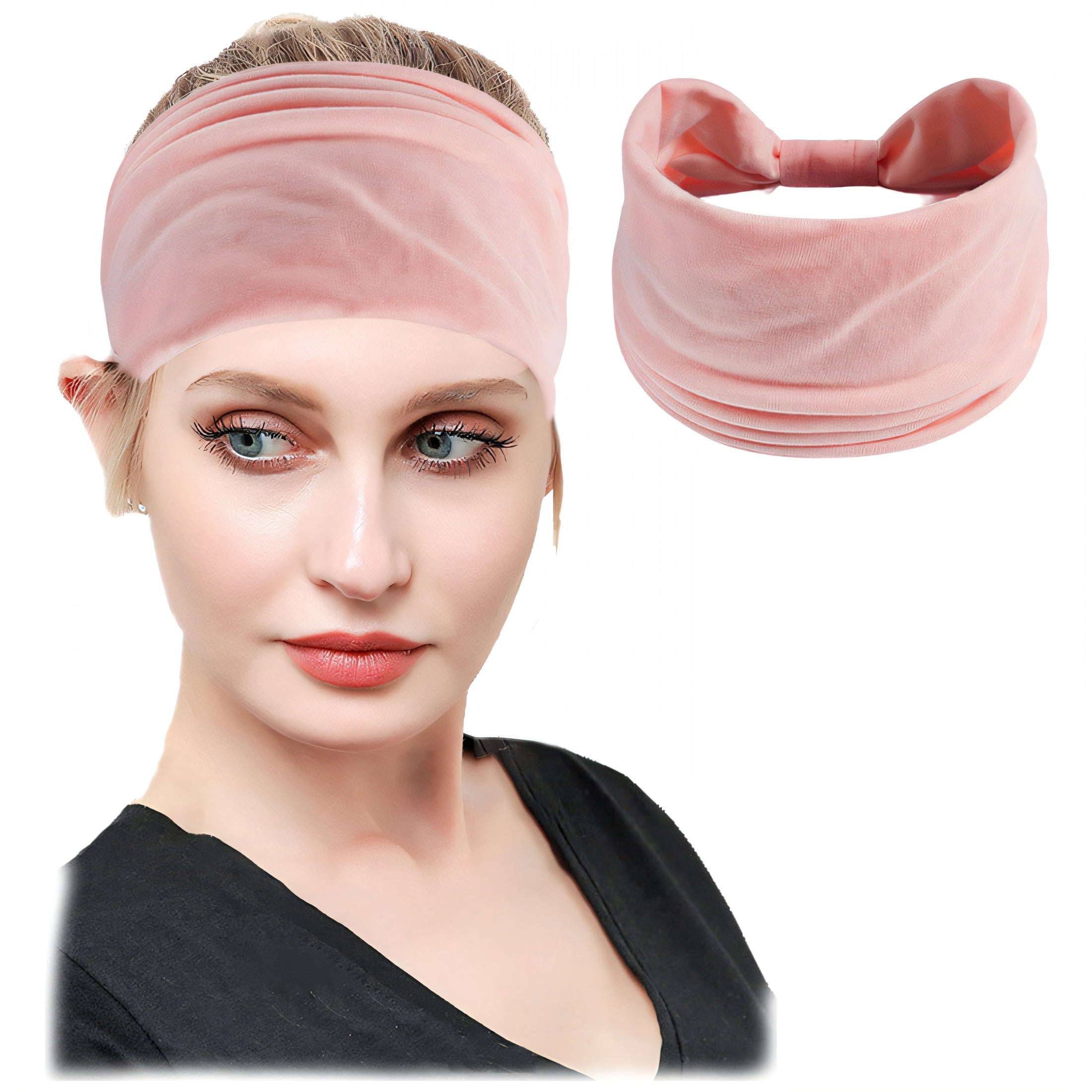 TELOLY Headbands for Women,Polyester Sweat Headband,Sweatbands for ...