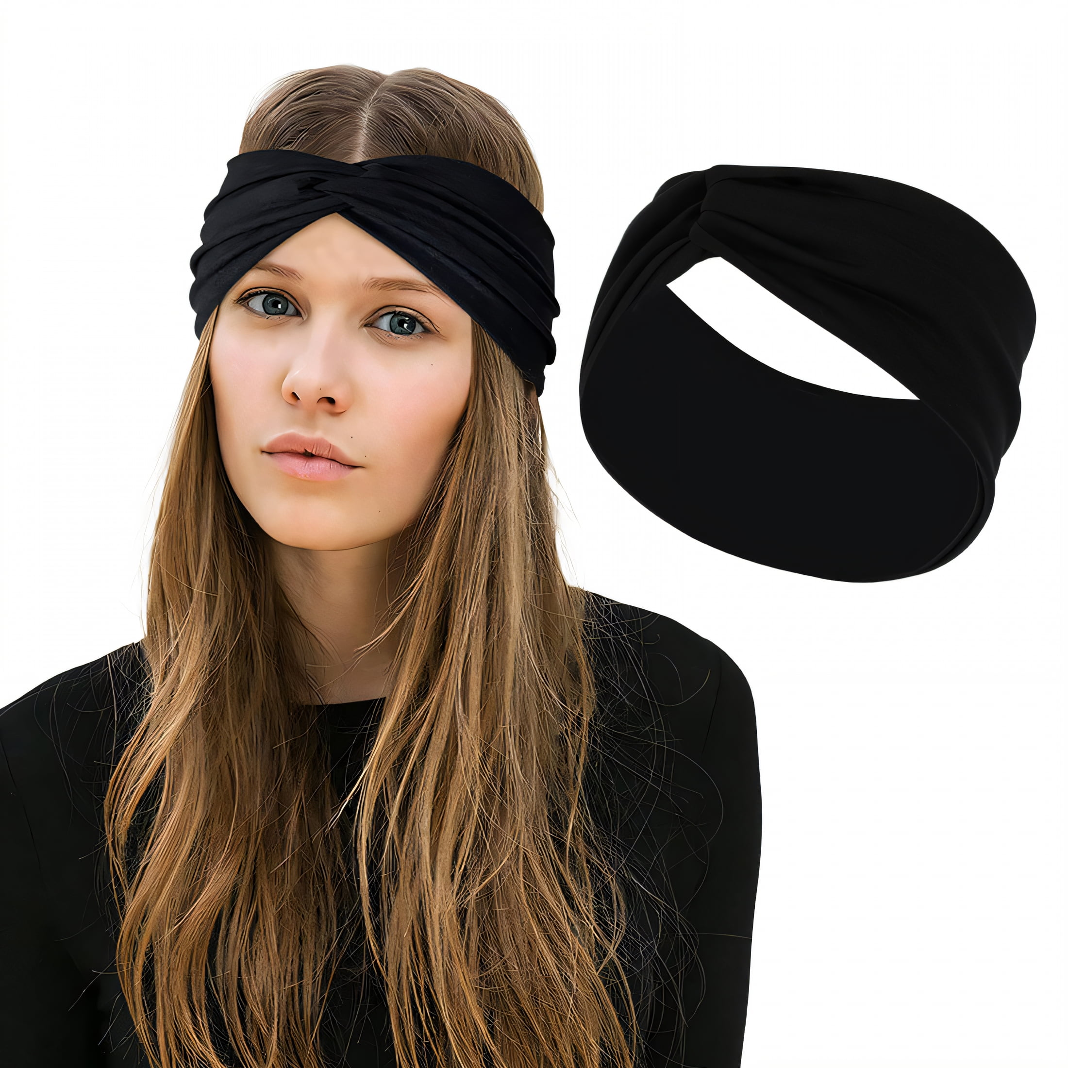 TELOLY Headbands for Women,Lustrous Fiber Finish High-Sheen Detail ...