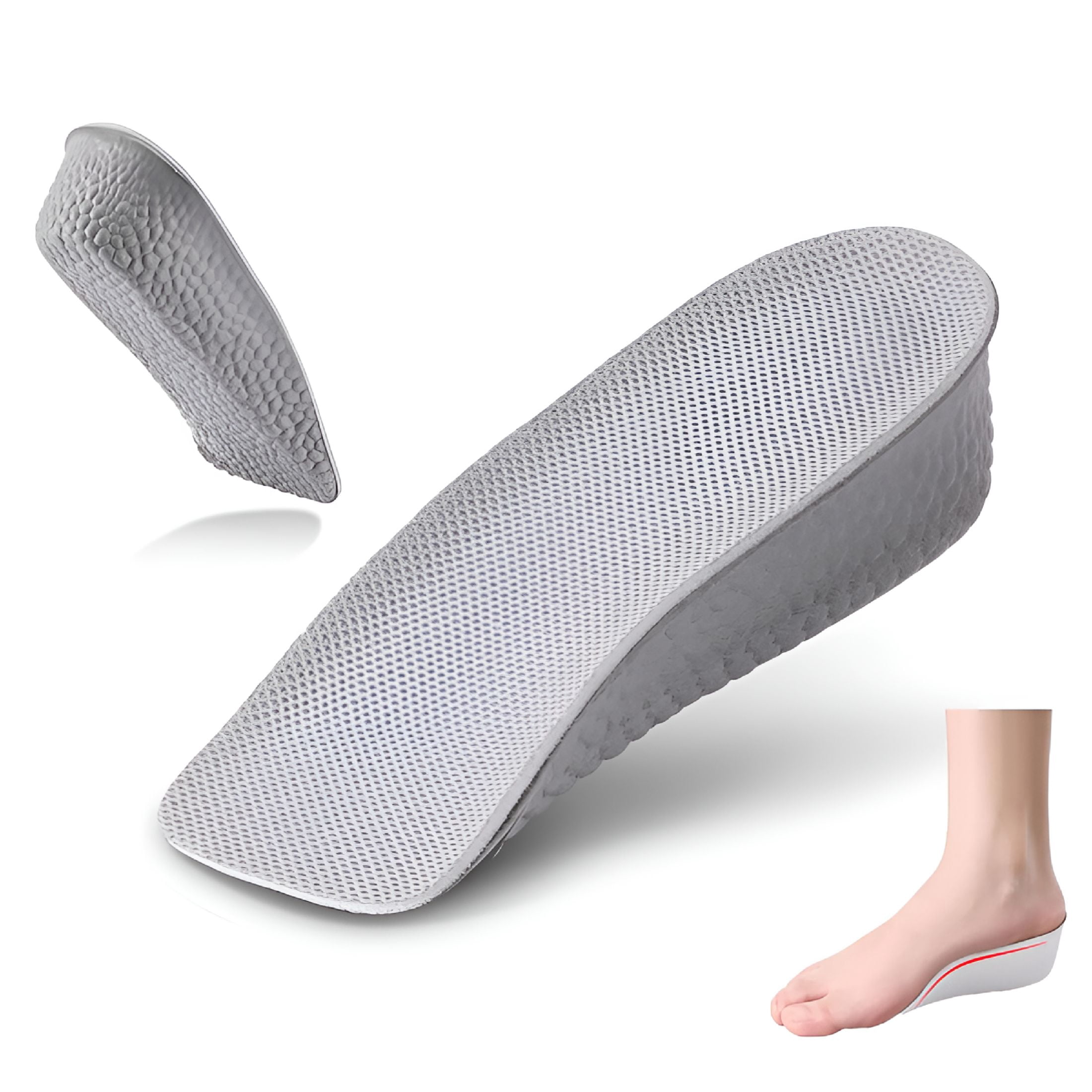 TELOLY Height Increase Insoles - 1 Inch Orthopedic High Pads - Foot ...