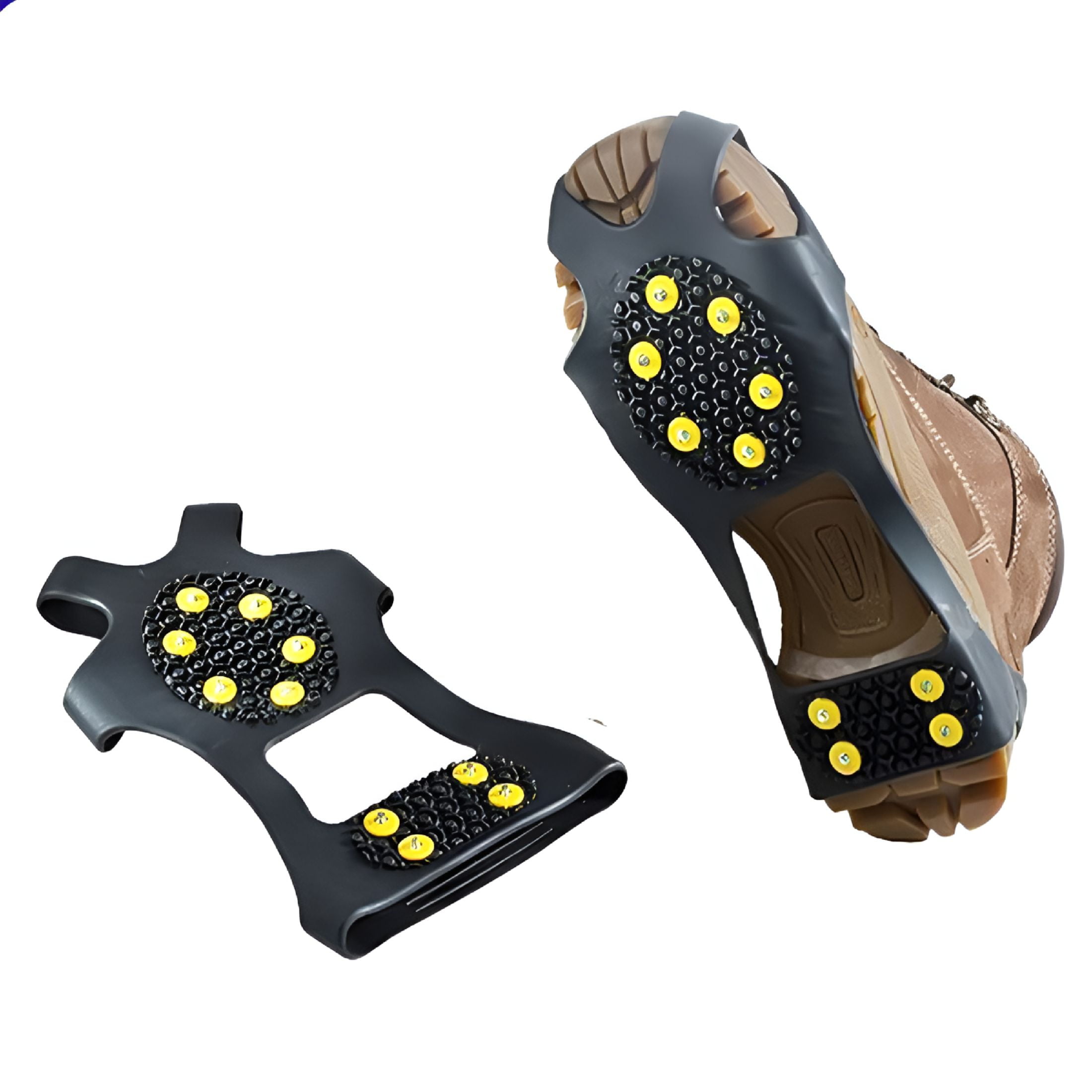 TELOLY Ice Grips, Ice & Snow Grips Cleat Over Shoe/Boot Traction Cleat ...