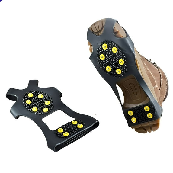 TELOLY Ice Grips, Ice & Snow Grips Cleat Over Shoe/Boot Traction Cleat ...