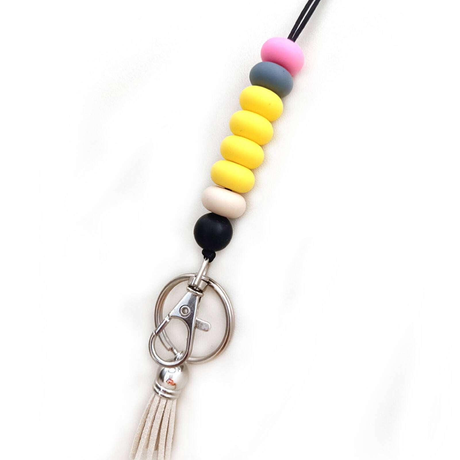 TELOLY Lanyard,Soft and Long-lasting Silicone Beads Lanyards for Keys ...