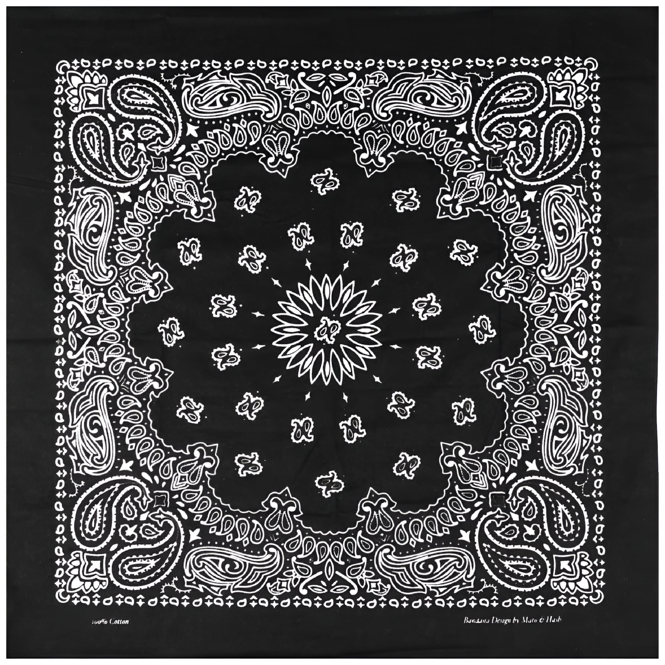 TELOLY Large Bandanas 27 X 27 | Versatile Biker Rags | Classic Paisley ...