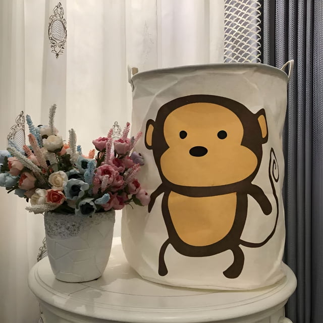 TELOLY Laundry Basket Eco-Friendly Fabric Large Laundry Hamper Kids ...