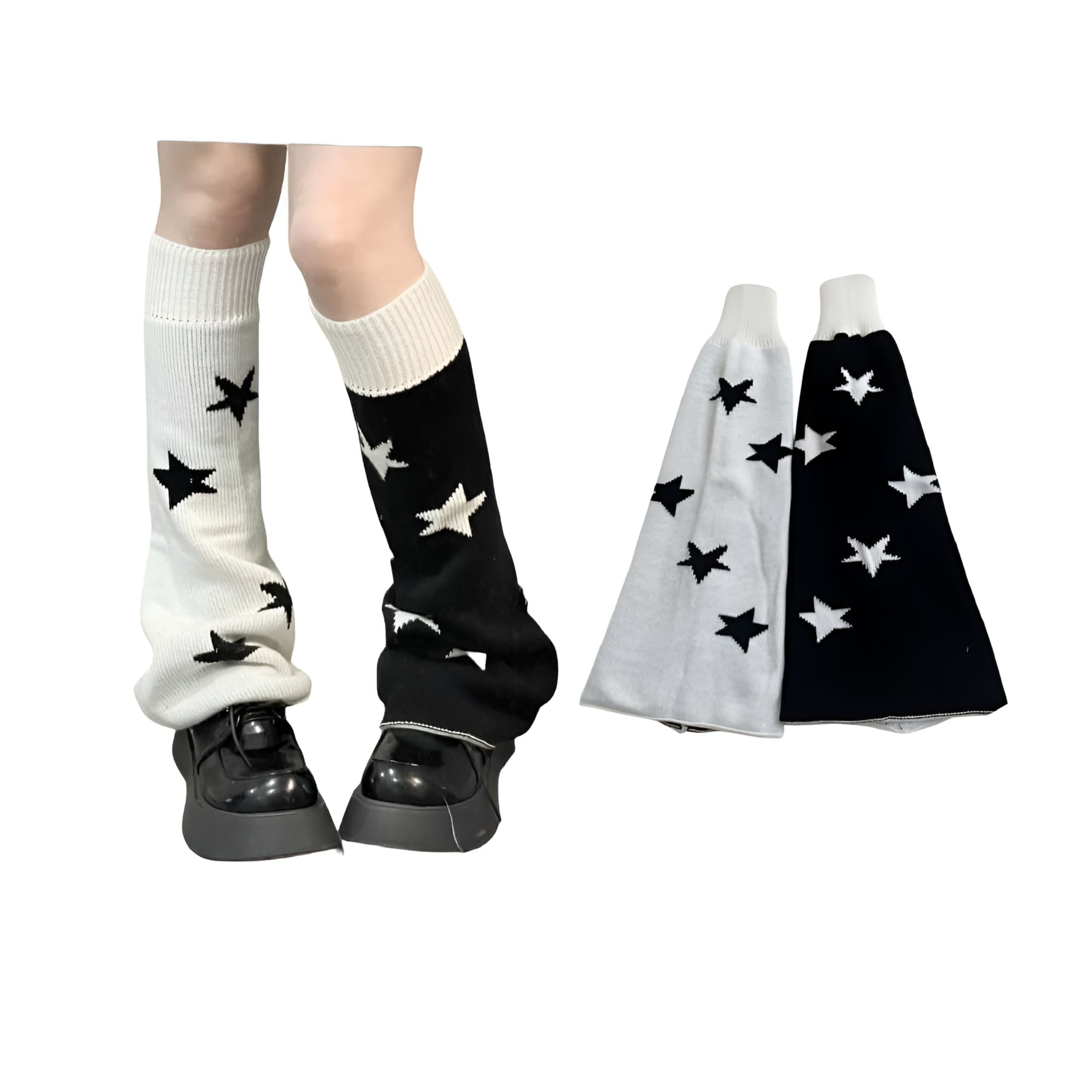 TELOLY Leg Socks with Double-Sided Star Leg Warmer Pile Socks - Walmart.com