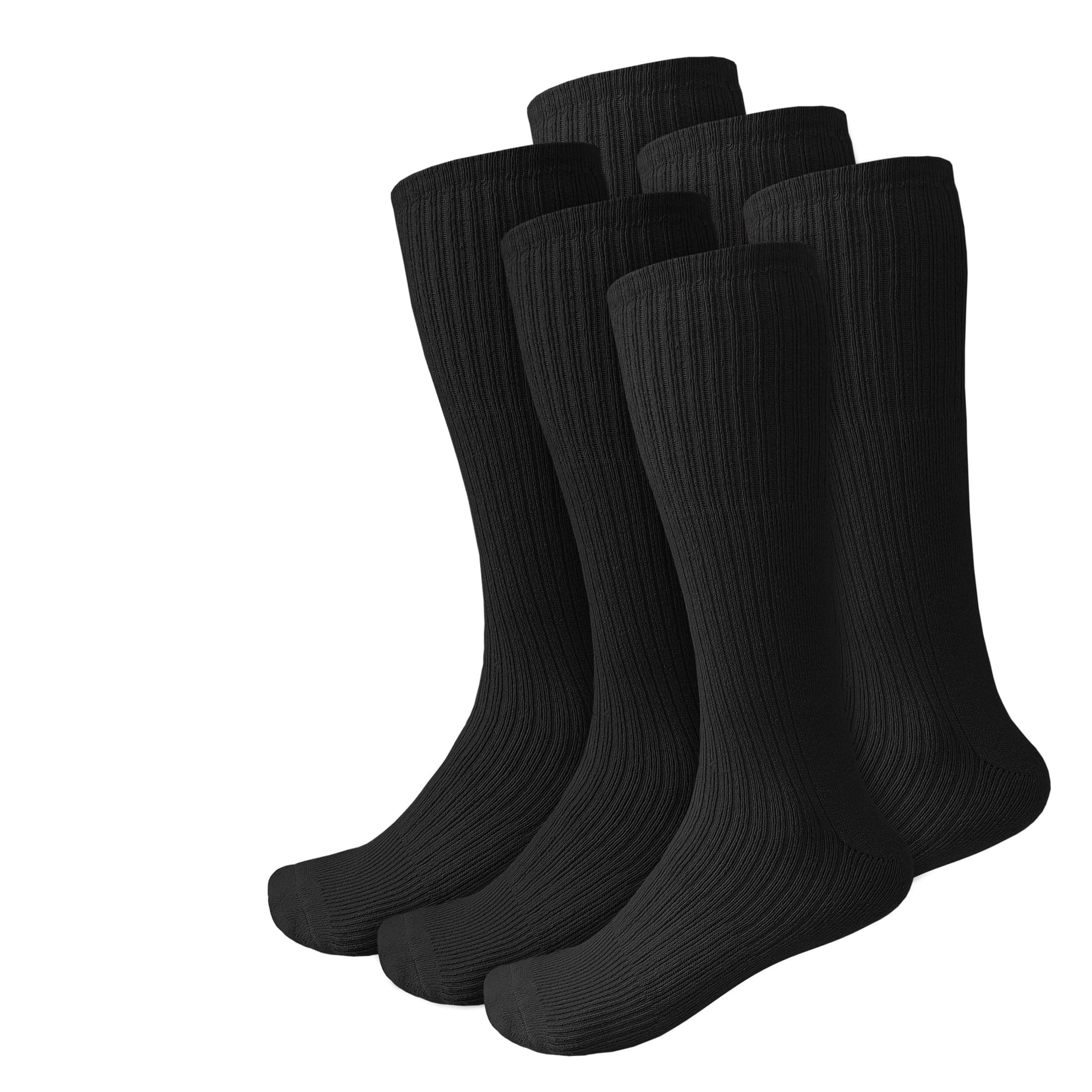 TELOLY Men'S Military Boot Socks – Quick-Dry Cotton Crew for Police ...