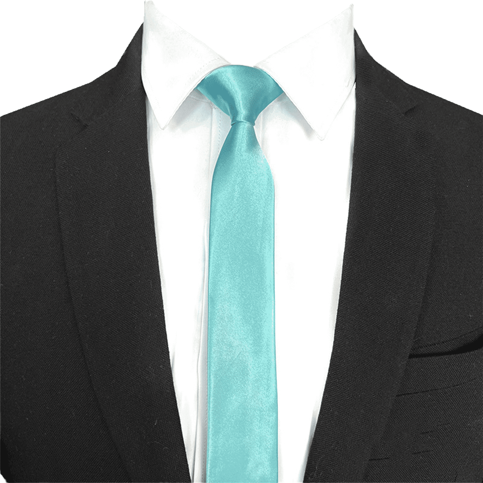 TELOLY Men'S Ties Narrow-Cut Design Necktie Lustrous Satin Finish ...