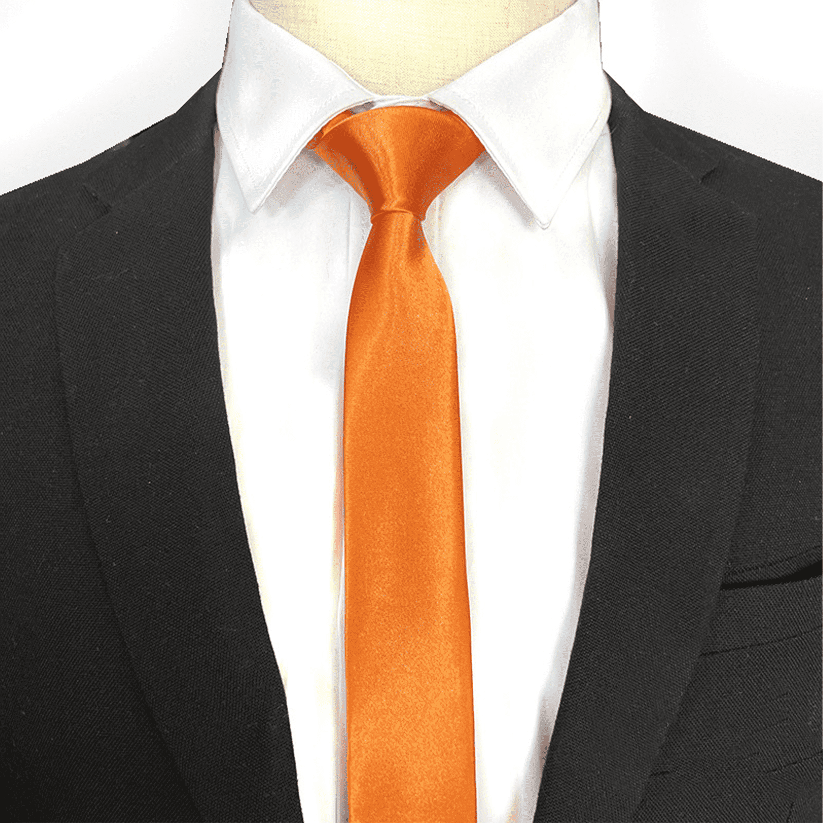 TELOLY Men'S Ties Slim-Fit Design Necktie Satin with A Glossy Finish ...