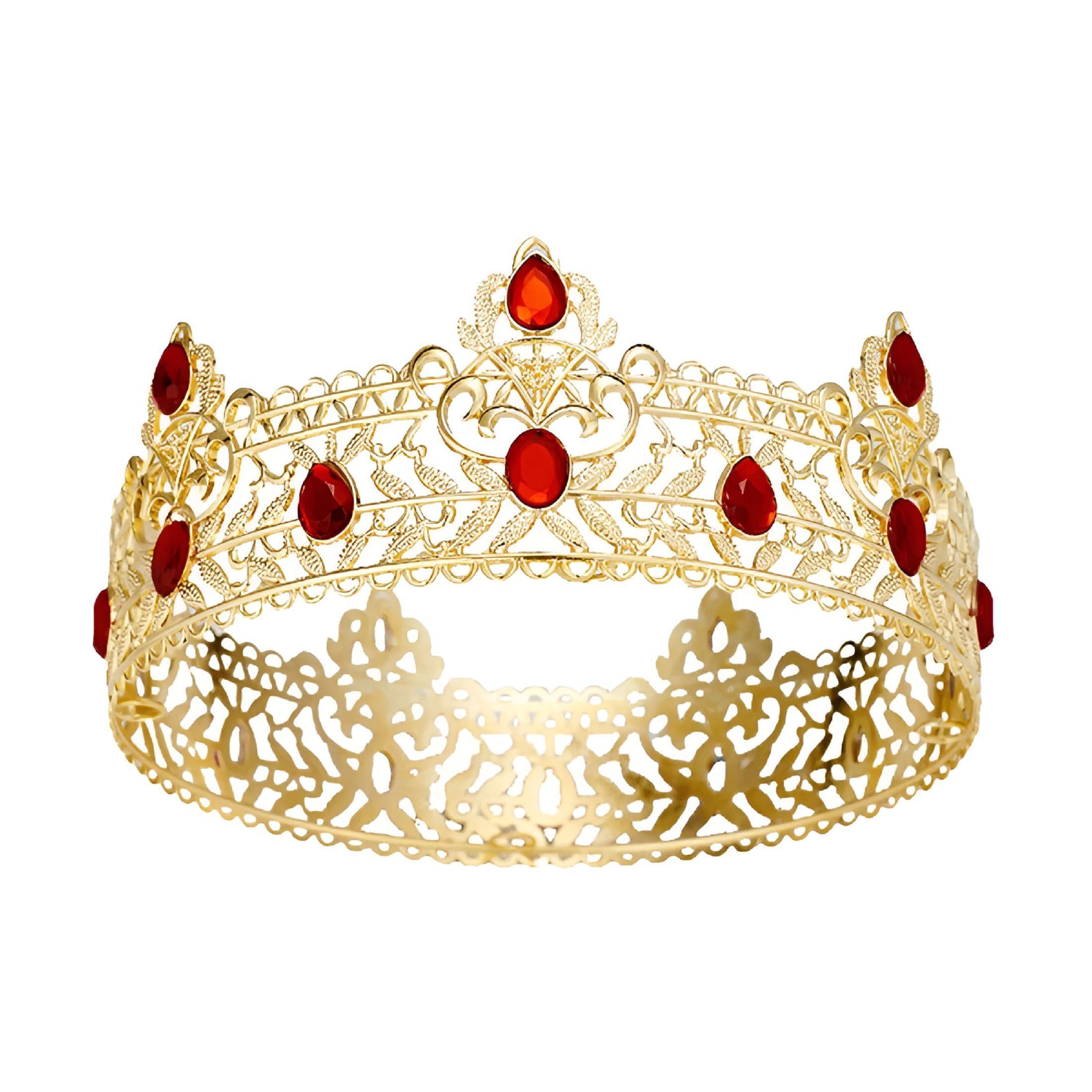 TELOLY Men's Crown Party Crown Vintage Rhinestones Crown,King Crown ...
