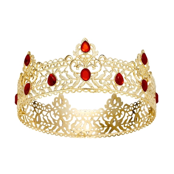 TELOLY Men's Crown Party Crown Vintage Rhinestones Crown,King Crown ...