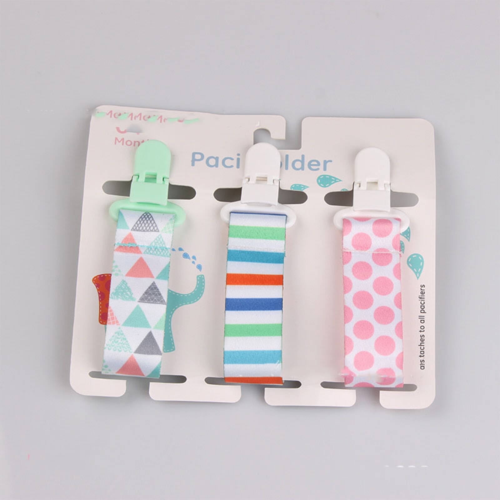 TELOLY Pacifier Clip Moderate Length Pacifiers Double-Sided Pattern ...