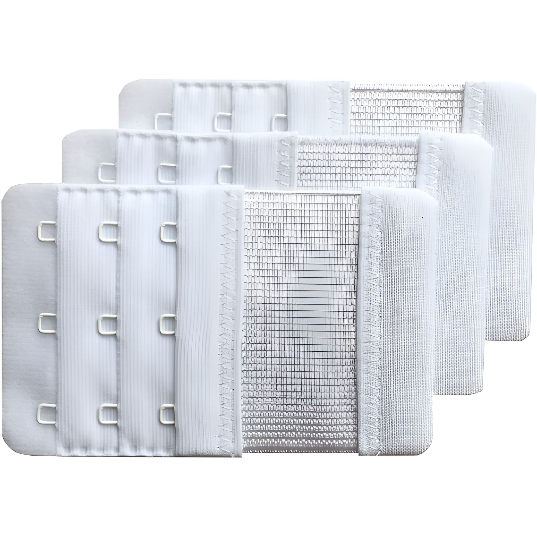 TELOLY Pack of 3 Soft Comfortable Extension 3 Hook Bra Extenders, 5.7Cm ...