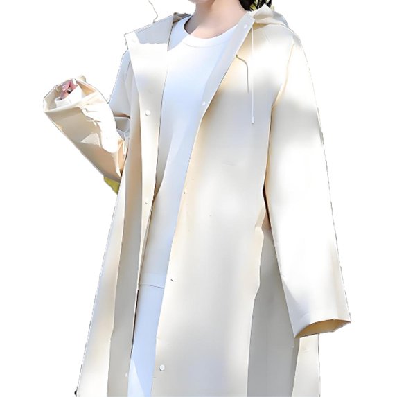 TELOLY Poncho,New EVA Fabric Ponchos Adult,Adjustable Drawstring Hood ...