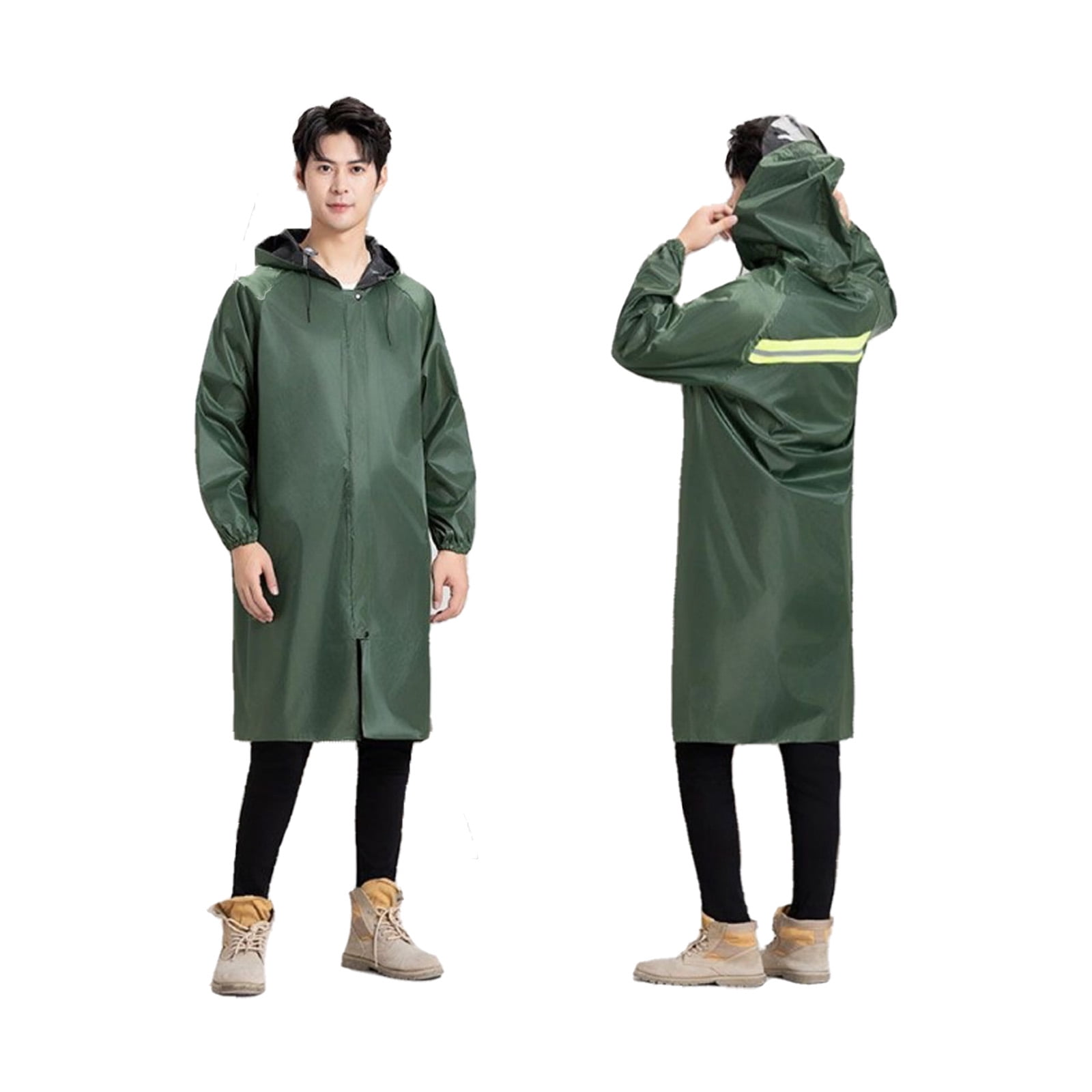 TELOLY Poncho,PU Waterproof Coating Ponchos Adult,Heat-Welded Seams ...