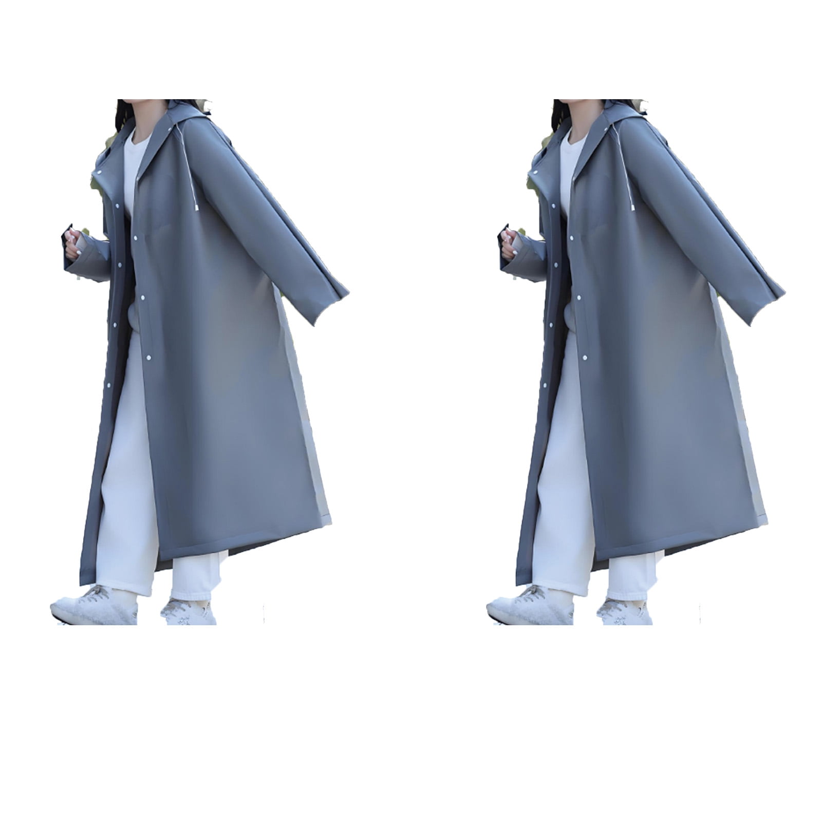 TELOLY Poncho,Soft EVA Flat Ponchos Adult,Waterproof Stylish Women's ...