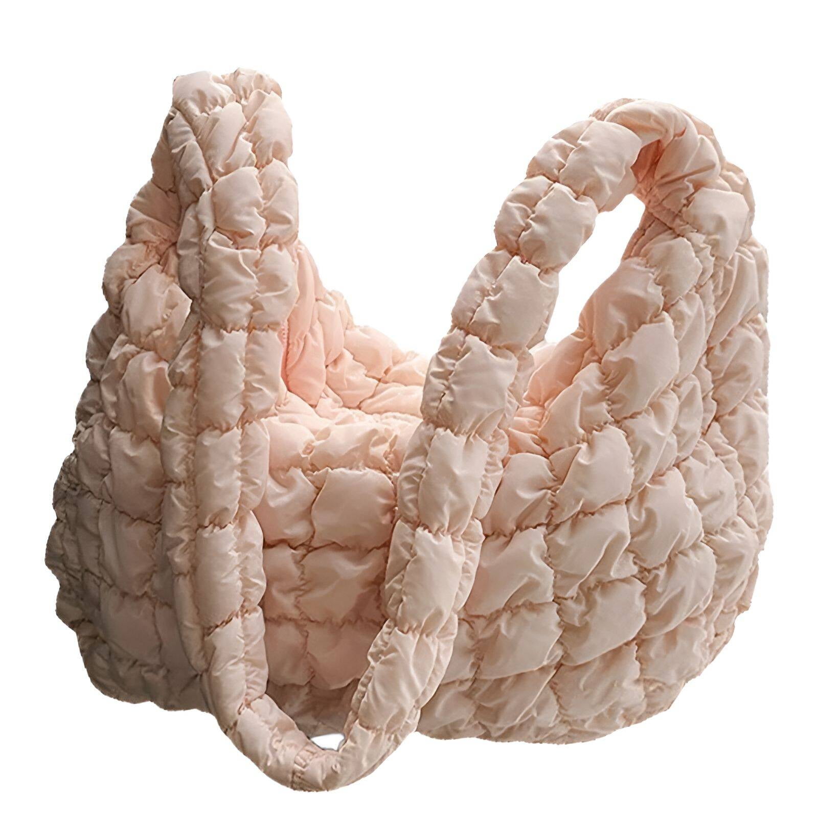 TELOLY Puffer Bag,Cloud Shape Puffy Tote Bag,Refined Details Puffer ...