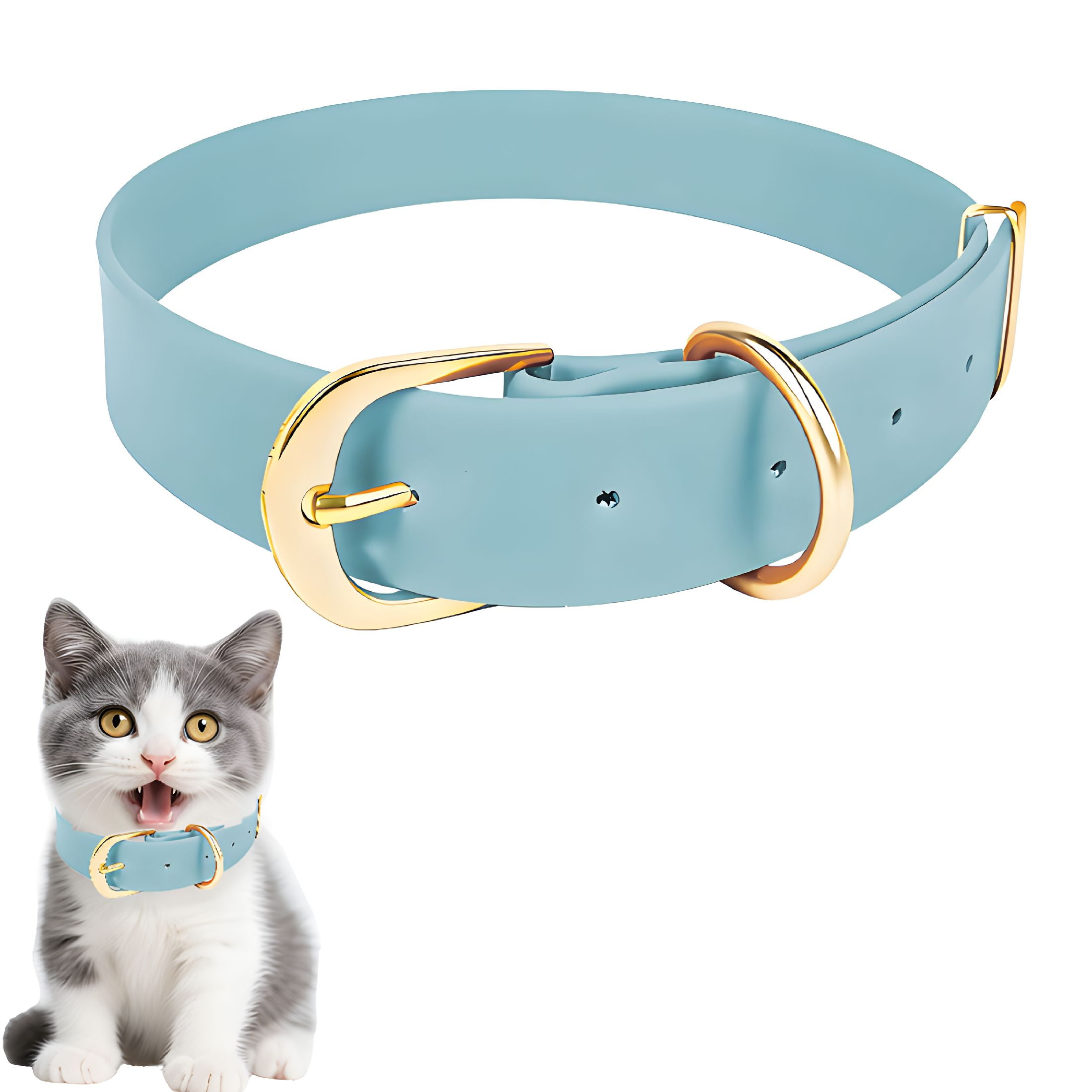 TELOLY Puppy Collar,Nylon PVC Girl Dog Collars for Medium and Large ...