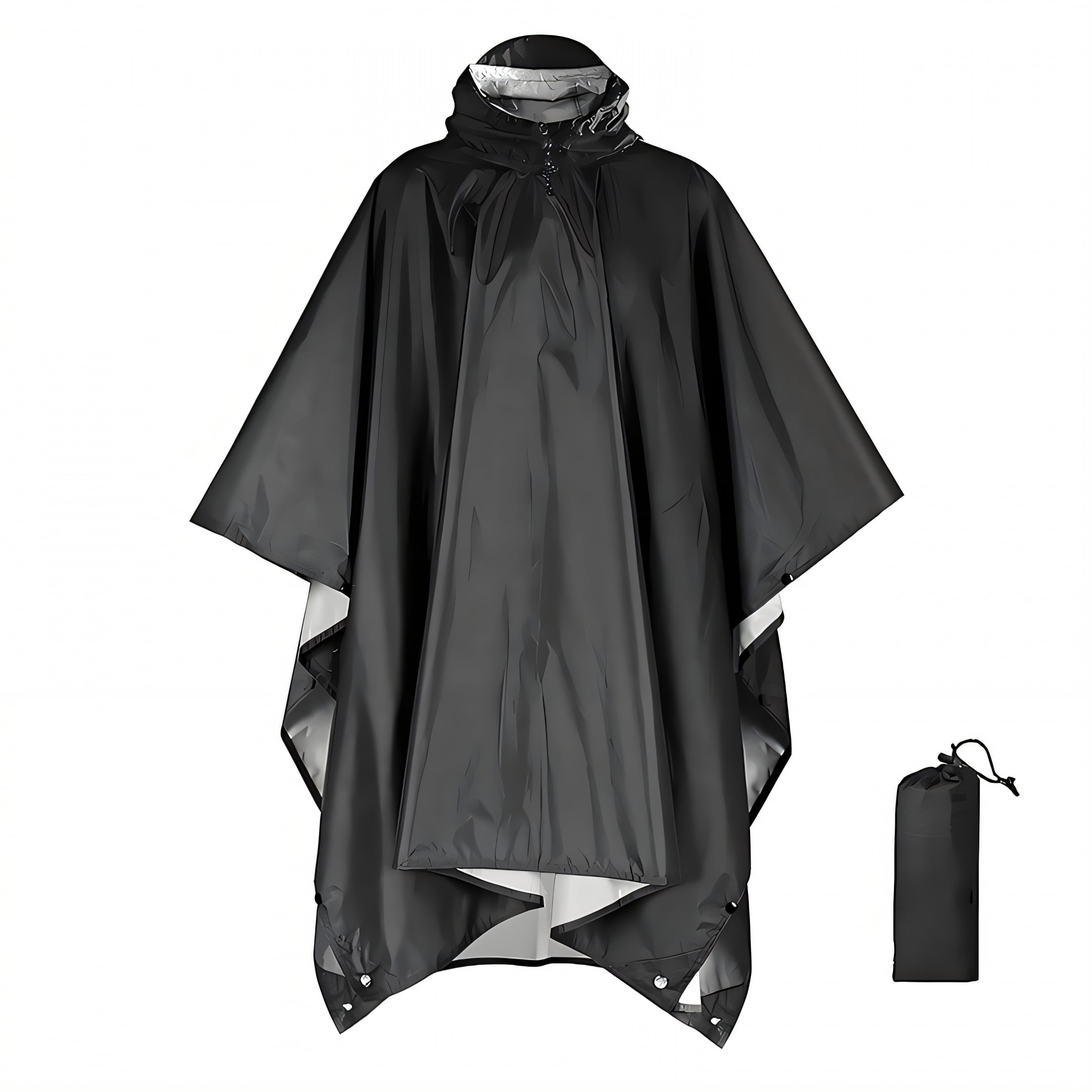 TELOLY Rain Ponchos for Adults,Polyester Adult Ponchos with Hood,Clear ...