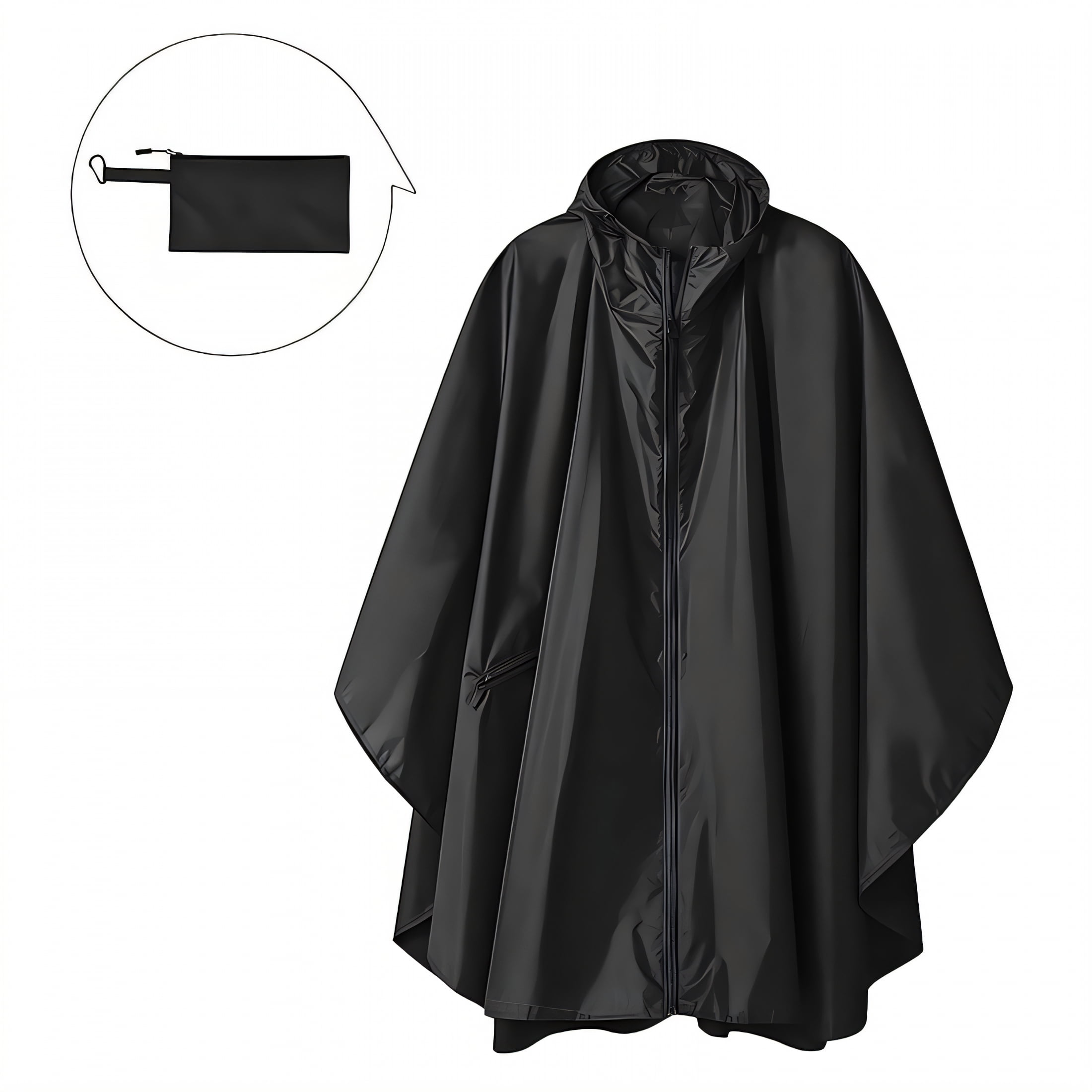 TELOLY Rain Ponchos for Adults,Polyester Emergency Poncho,One Size ...