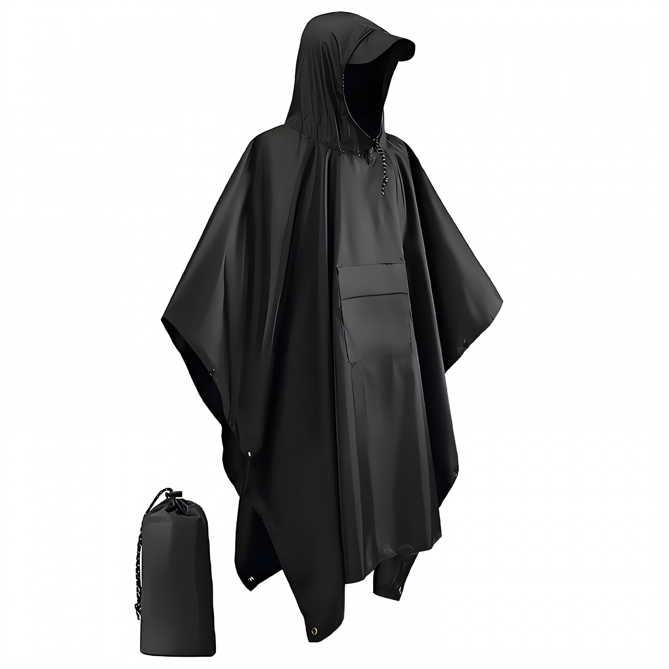 TELOLY Rain Ponchos for Adults,Polyester Rain Poncho,One Size Clear ...